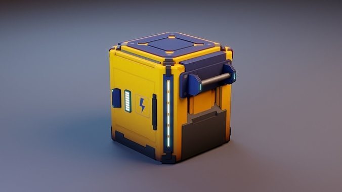 3D model Scifi Battery VR / AR / low-poly | CGTrader