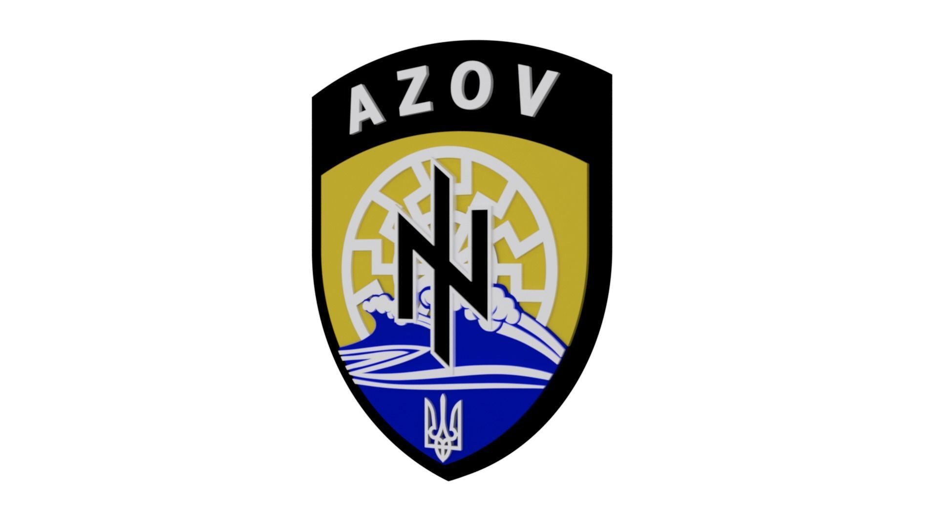 Emblem of the Azov Battalion 3D model 3D printable | CGTrader