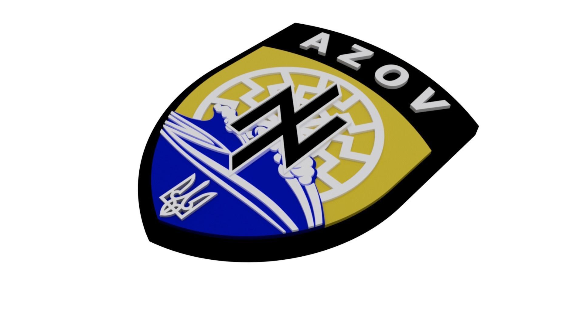 Emblem of the Azov Battalion 3D model 3D printable | CGTrader