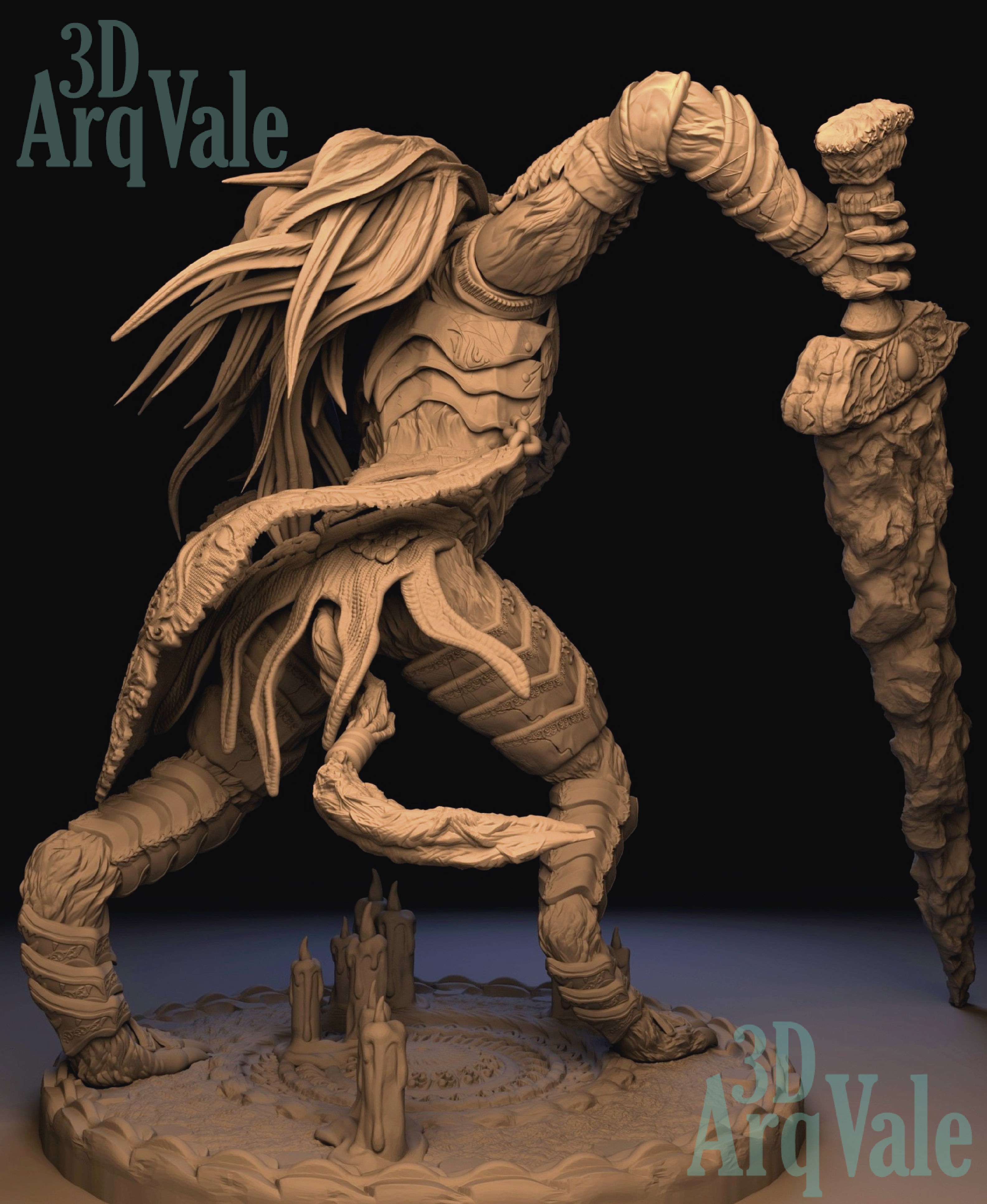 Maliketh - Black Blade 3D model 3D printable | CGTrader