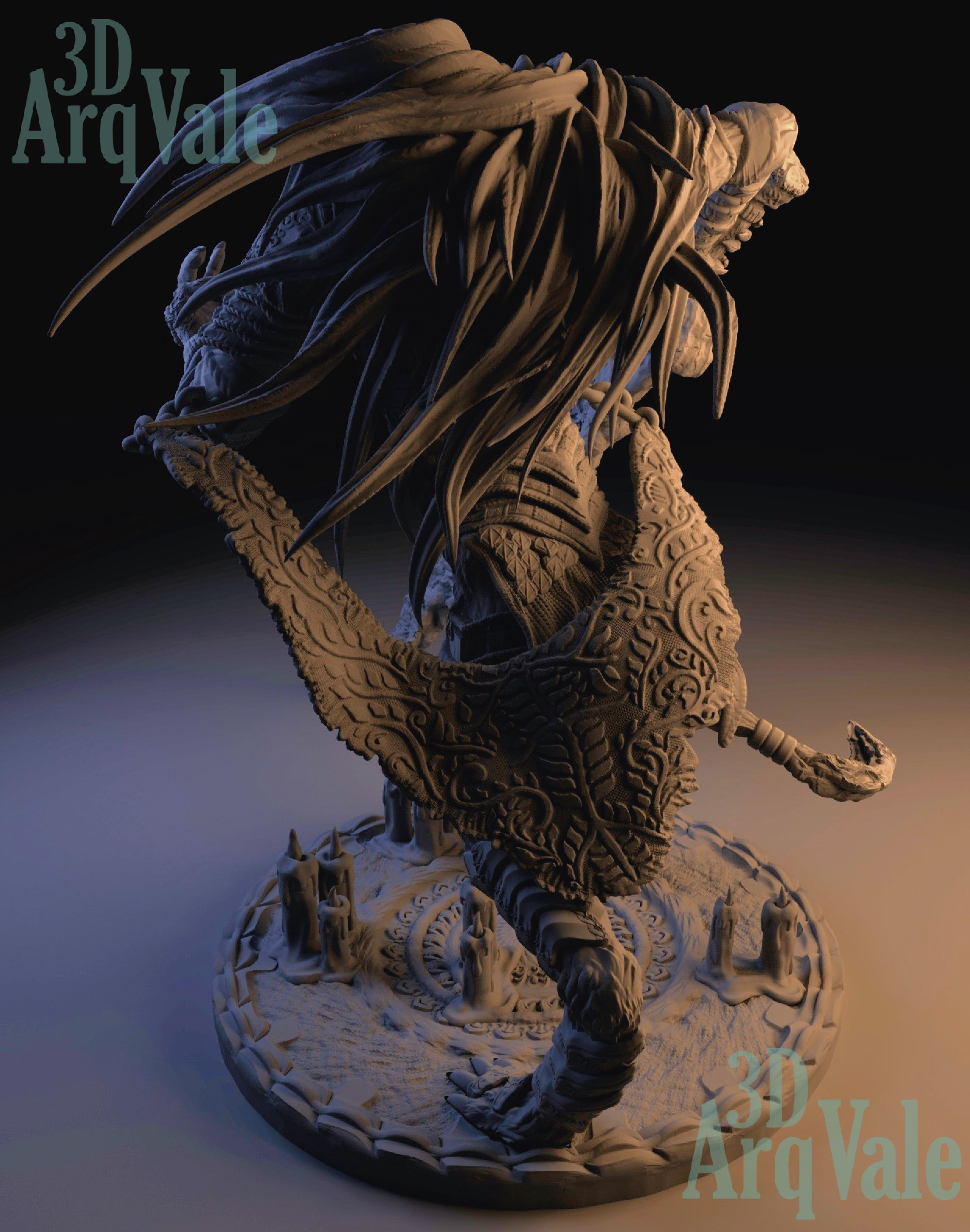 Maliketh - Black Blade 3D model 3D printable | CGTrader