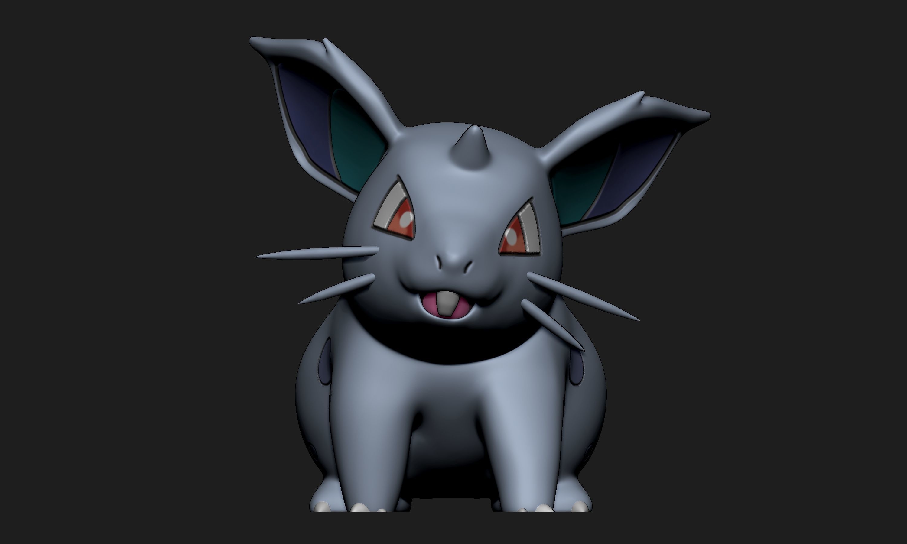 Pokemon - Female Nidoran Nidorina and Nidoqueen with 2 poses 3D model ...