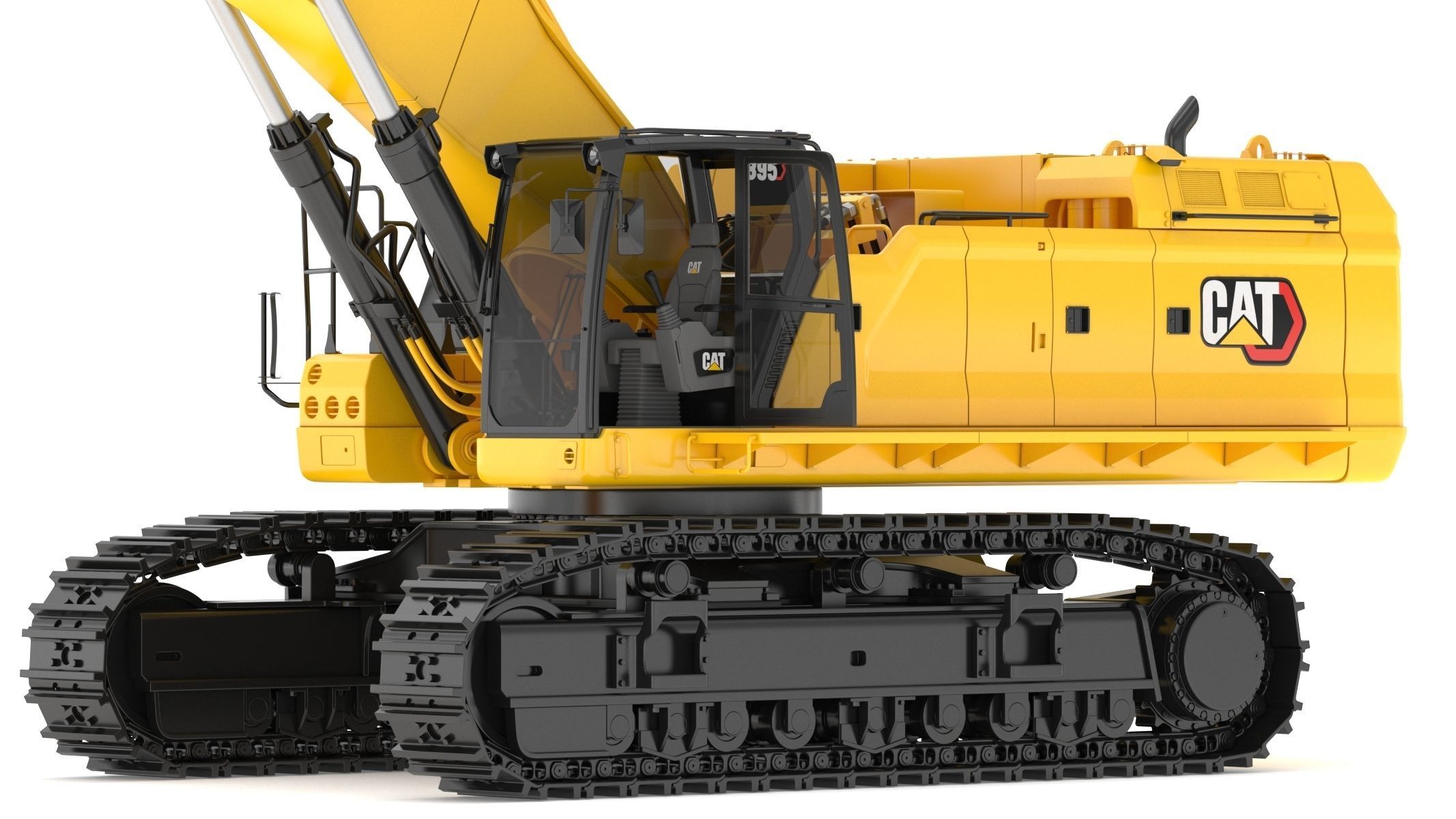 CAT 395 Hydraulic Excavator Tier 4 3D model | CGTrader