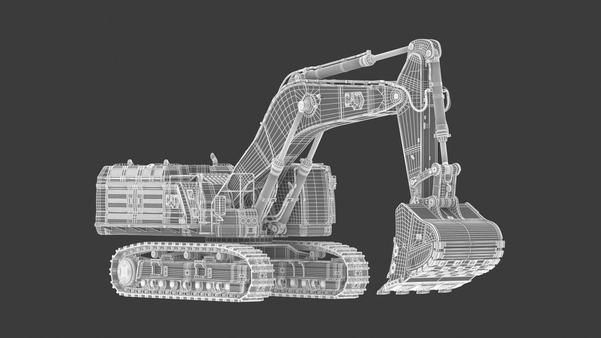 CAT 395 Hydraulic Excavator Tier 4 3D model | CGTrader