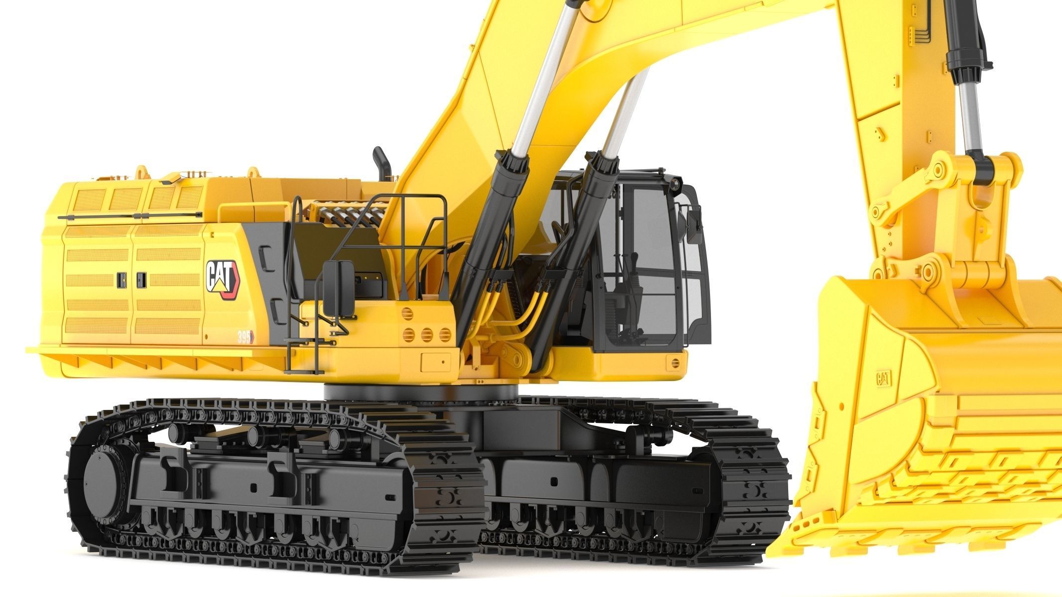 CAT 395 Hydraulic Excavator Tier 4 3D model | CGTrader