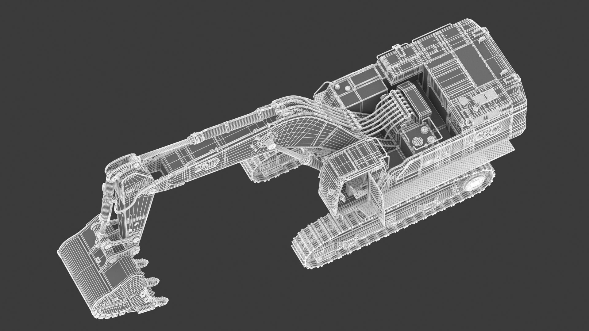 CAT 395 Hydraulic Excavator Tier 4 3D model | CGTrader