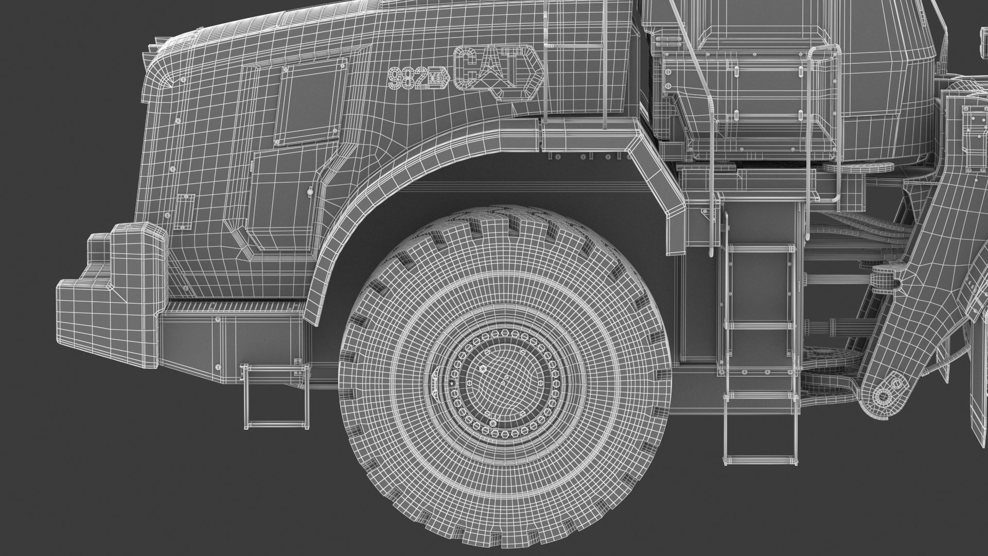 CAT 982 XE Wheel Loader 3D model | CGTrader