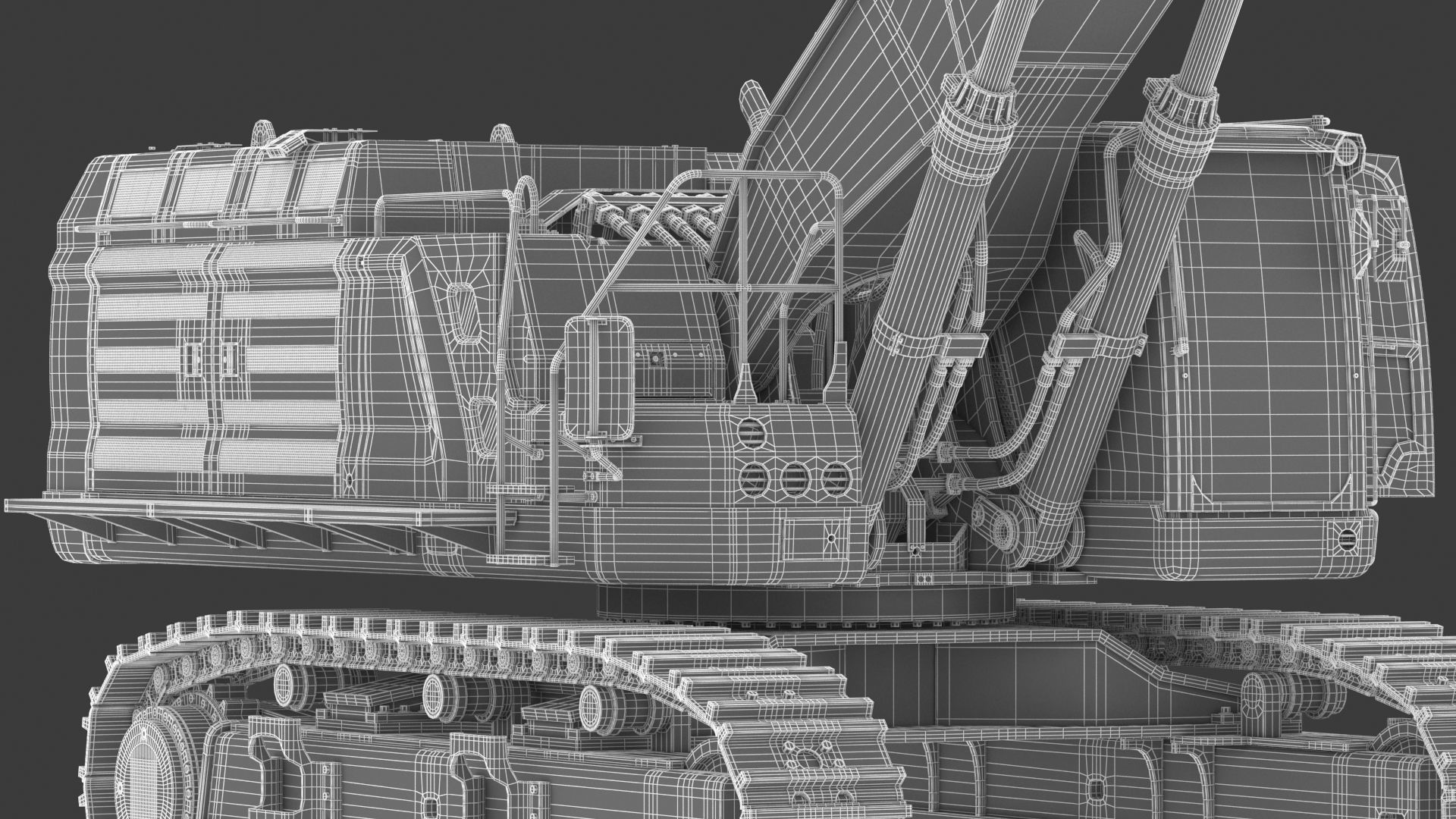 Crawler Excavator Generic 03 3D model | CGTrader