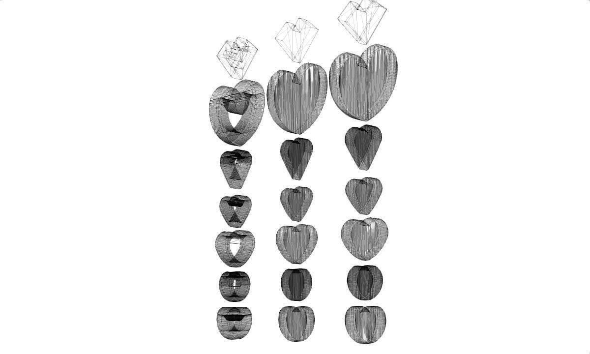 Hart shapes 3D model rigged | CGTrader