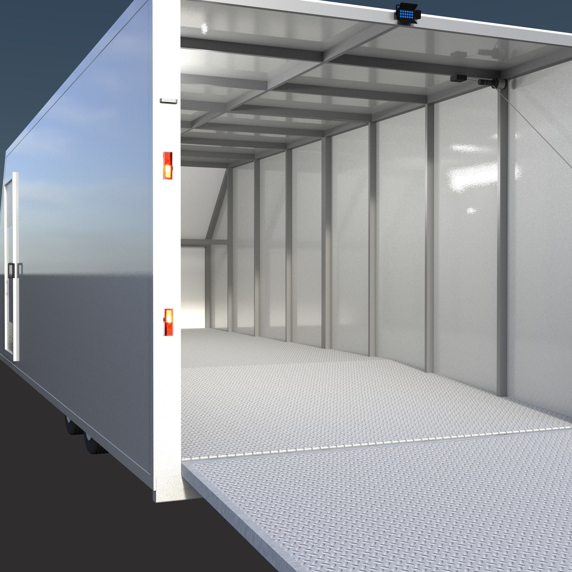 Car Trailer ready project for build or use into any game 3D model ...