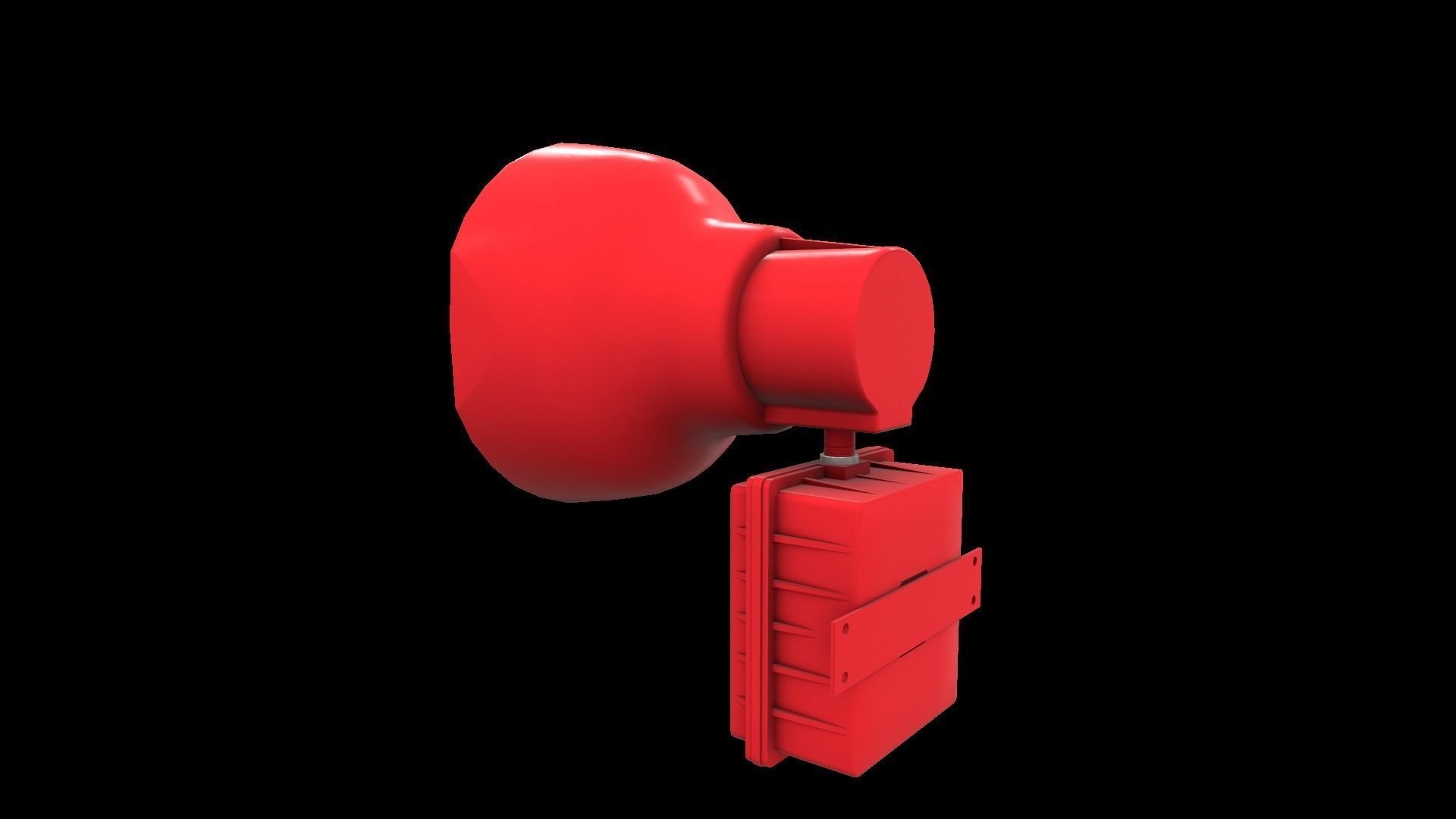 Fire Alarm Siren 3D model | CGTrader