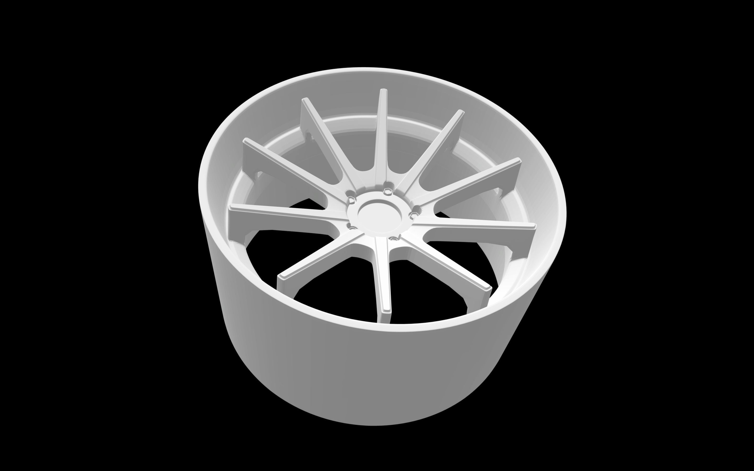 ferrada fr4 scalable and printable rims 3D model 3D printable | CGTrader