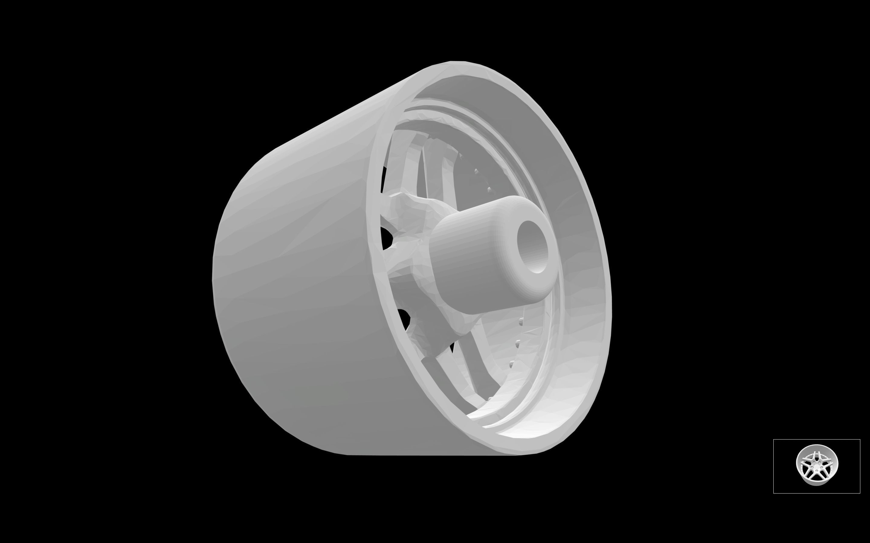 Blitz 03 scalable and printable rims 3D model 3D printable | CGTrader