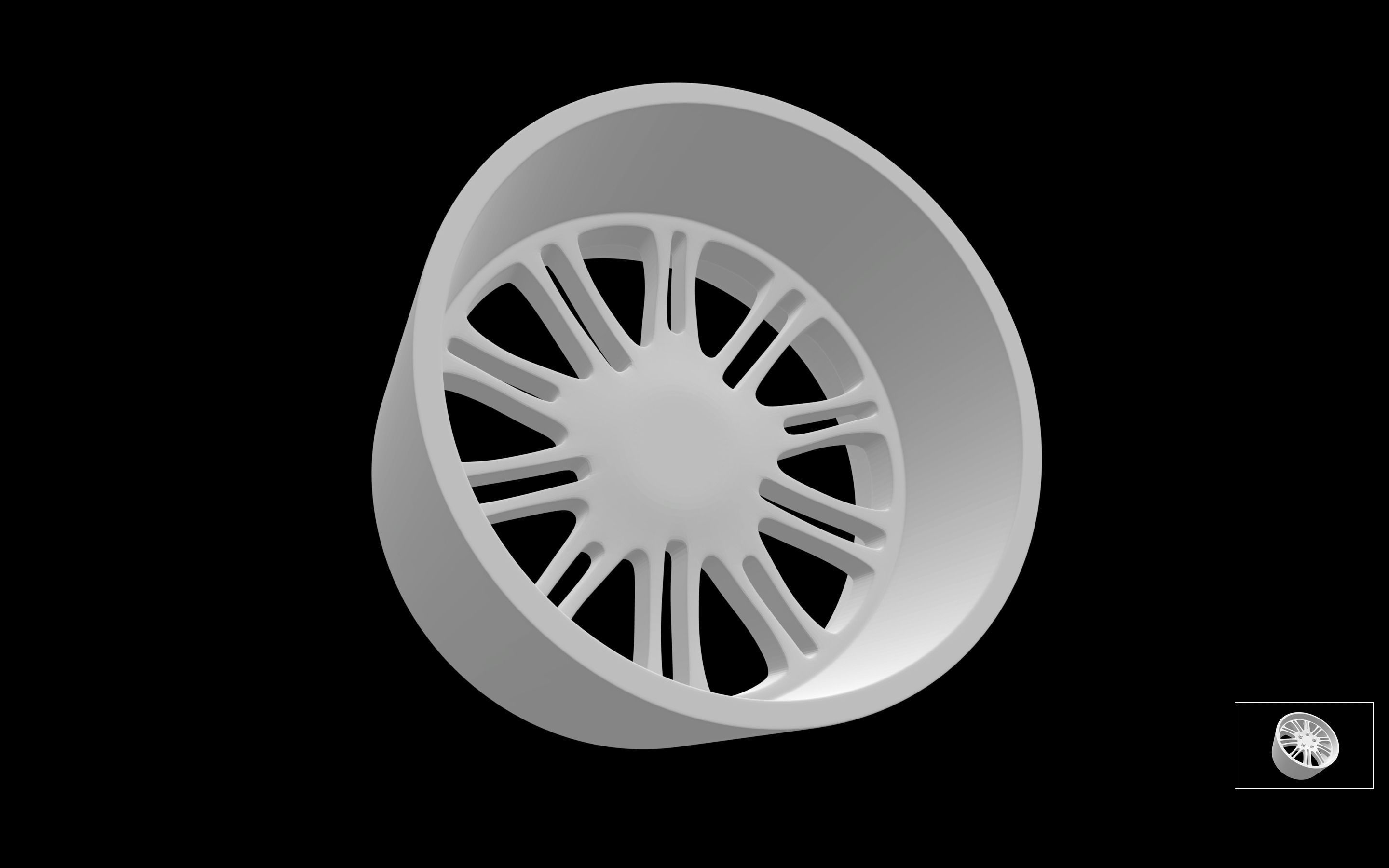Bavarian style 67 scalable and printable rims 3D model 3D printable ...