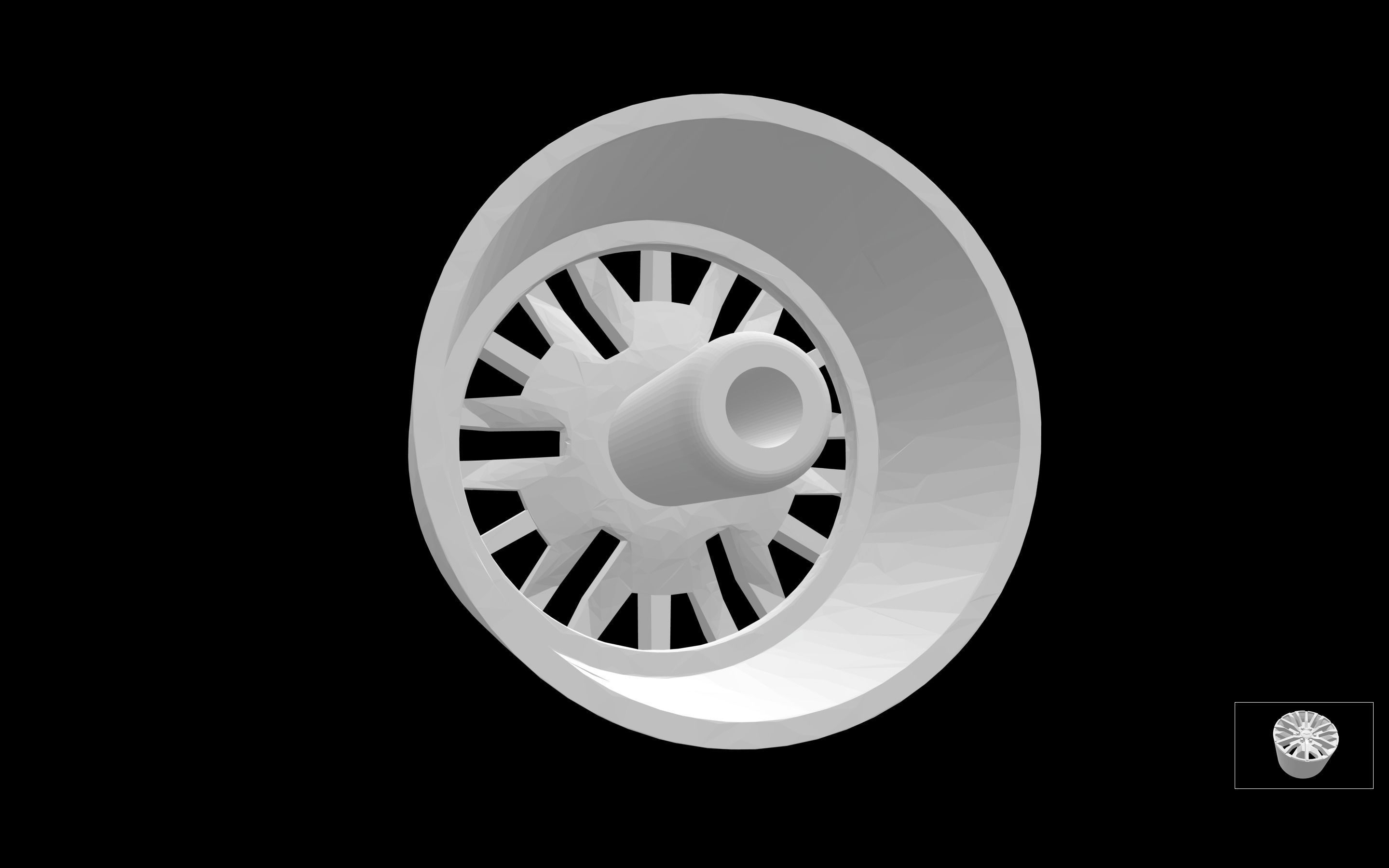 Chevrolet silverado high country scalable and printable rims 3D model ...