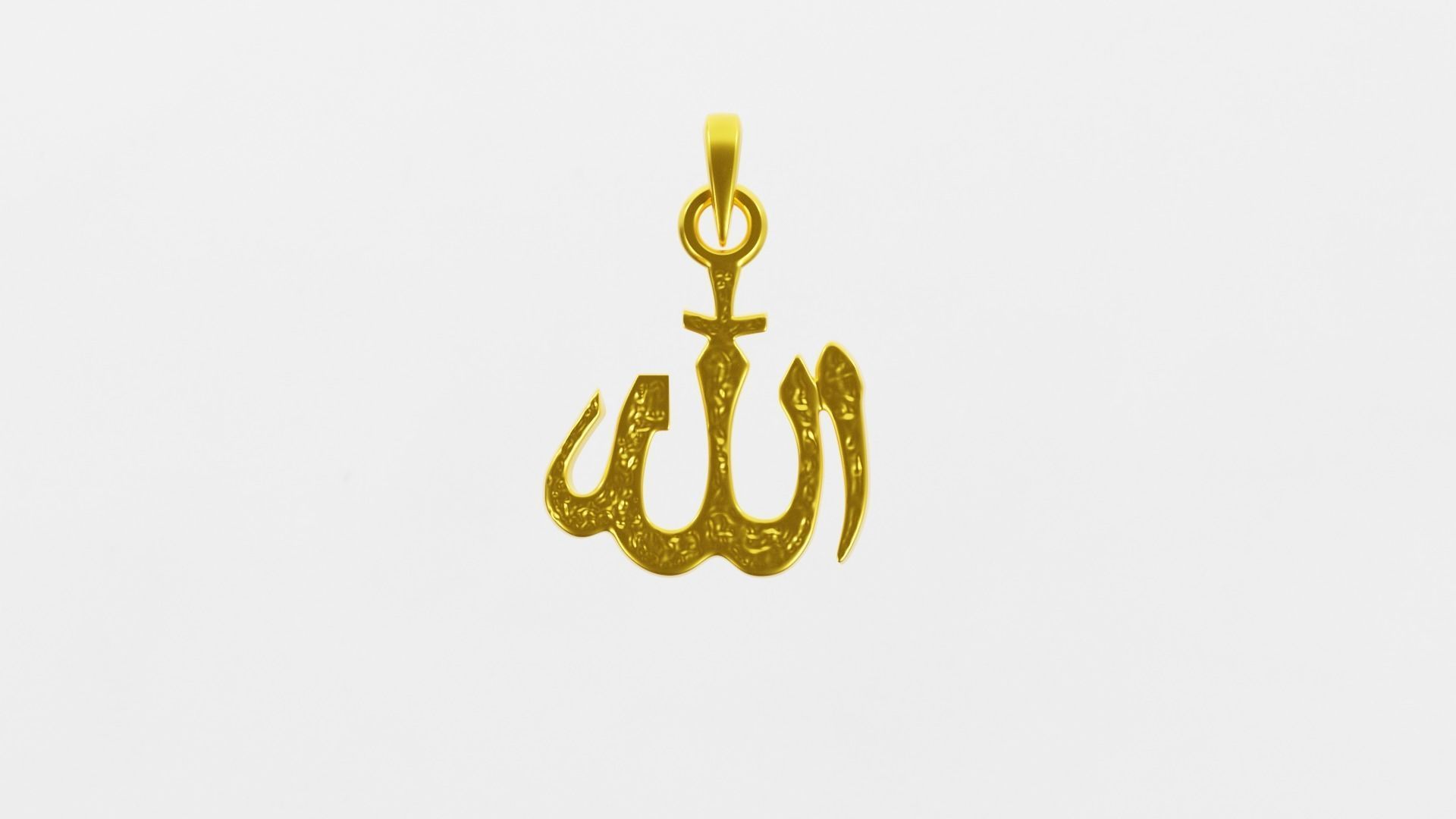 Pendant AllAH 3D model 3D printable | CGTrader