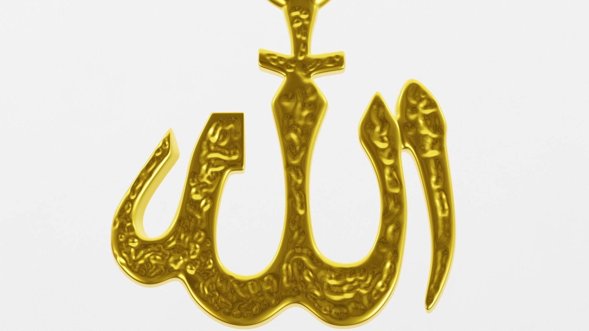 Pendant AllAH 3D model 3D printable | CGTrader