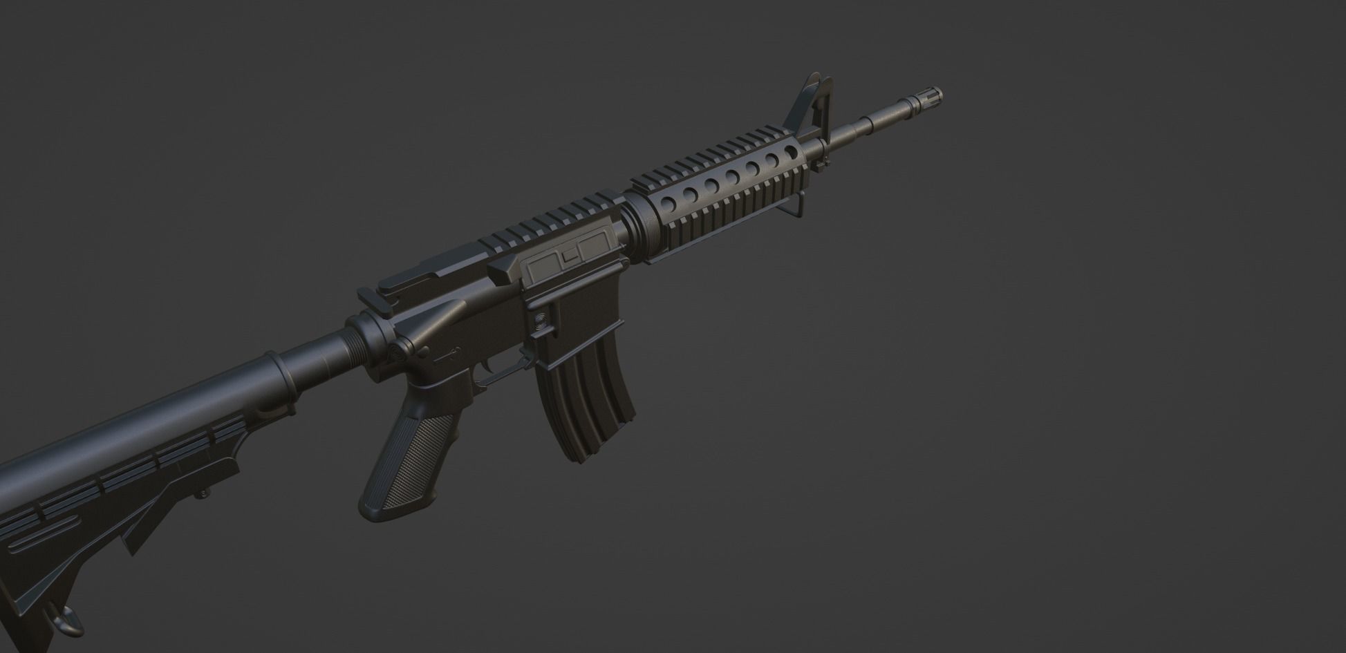 3D model Game Ready Rigged M4 Gun VR / AR / low-poly | CGTrader