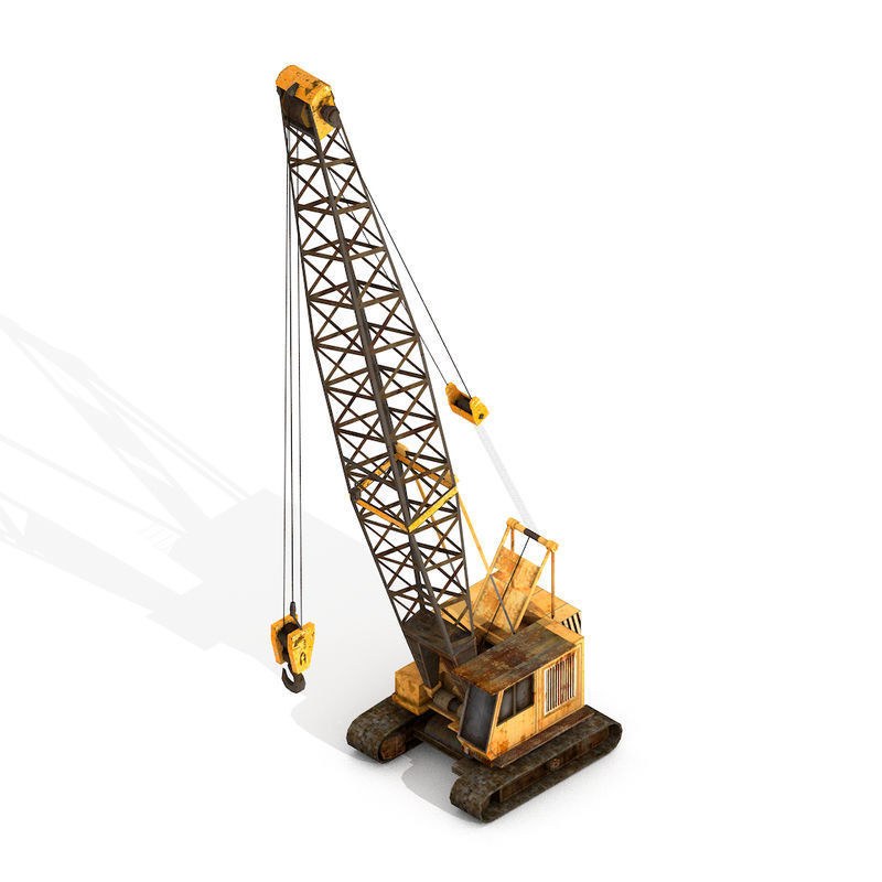 3D model 4 Lowpoly Cranes Pack VR / AR / low-poly | CGTrader