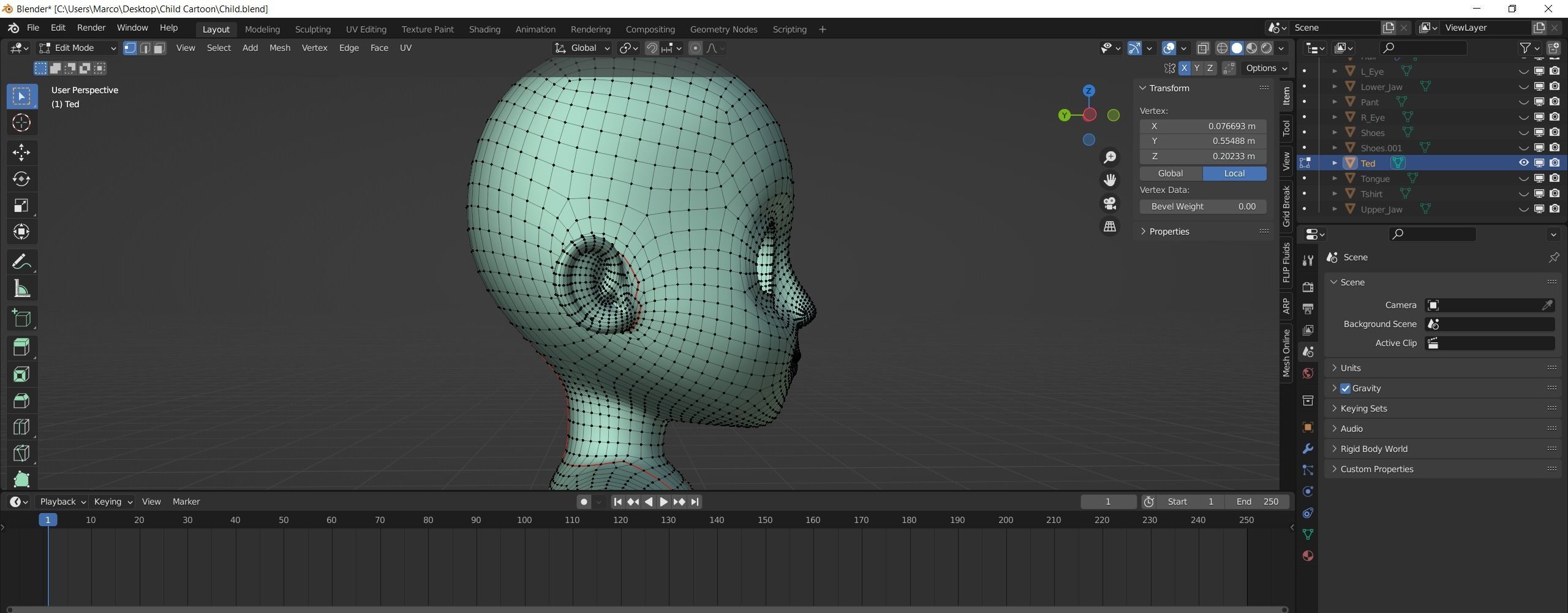3D model Cartoon child Rigged VR / AR / low-poly | CGTrader