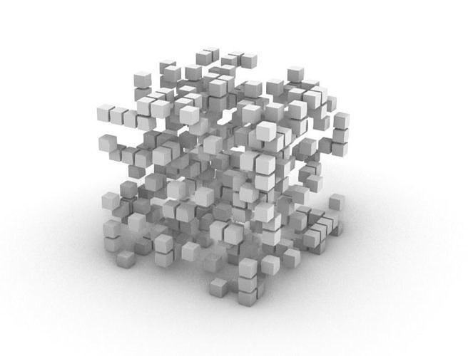 Random Cubes Model Rhino 3D model | CGTrader