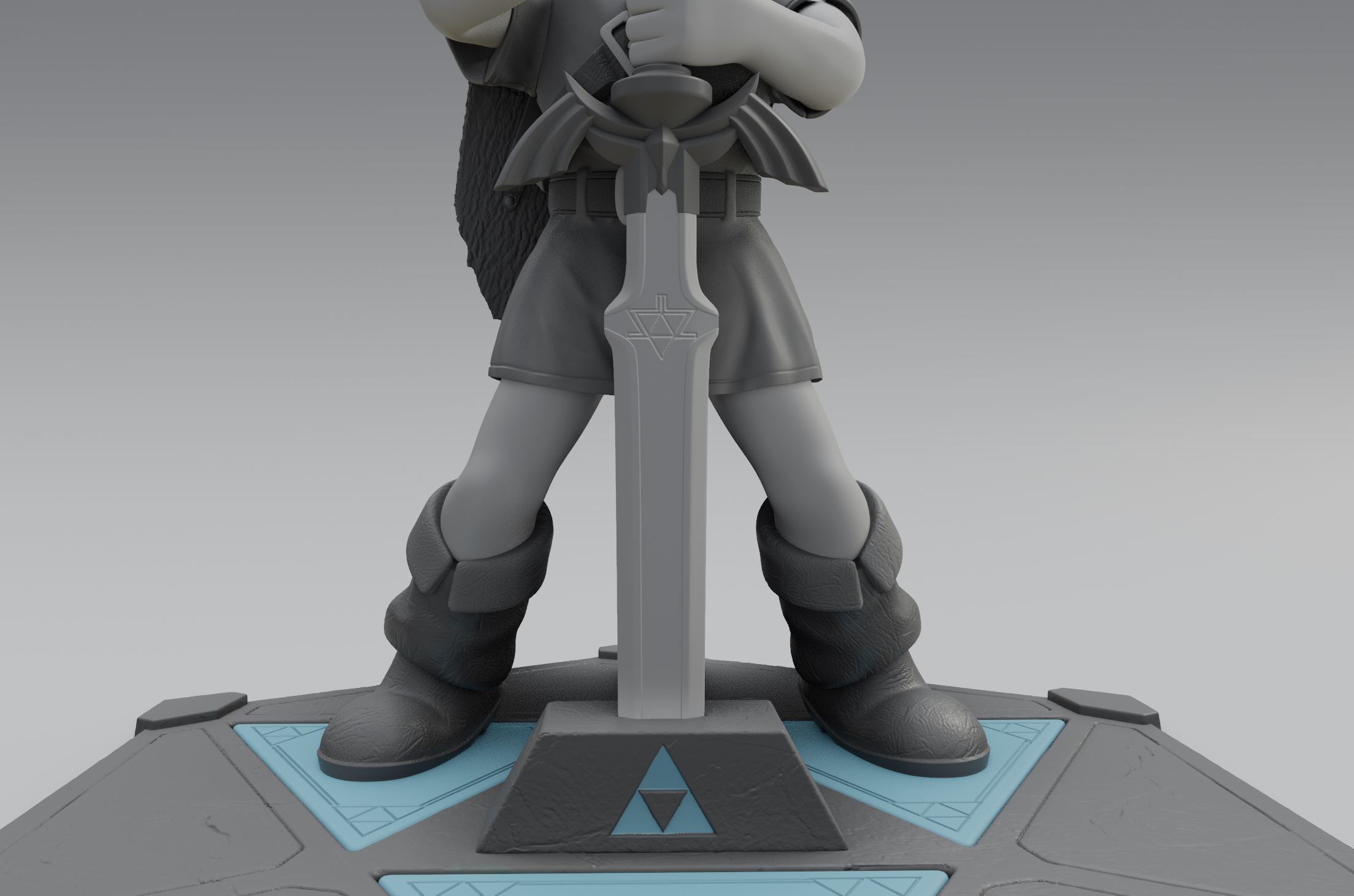 Zelda Ocarina Of Time Young Link - 3D PRINTABLE STATUE 3D model 3D ...