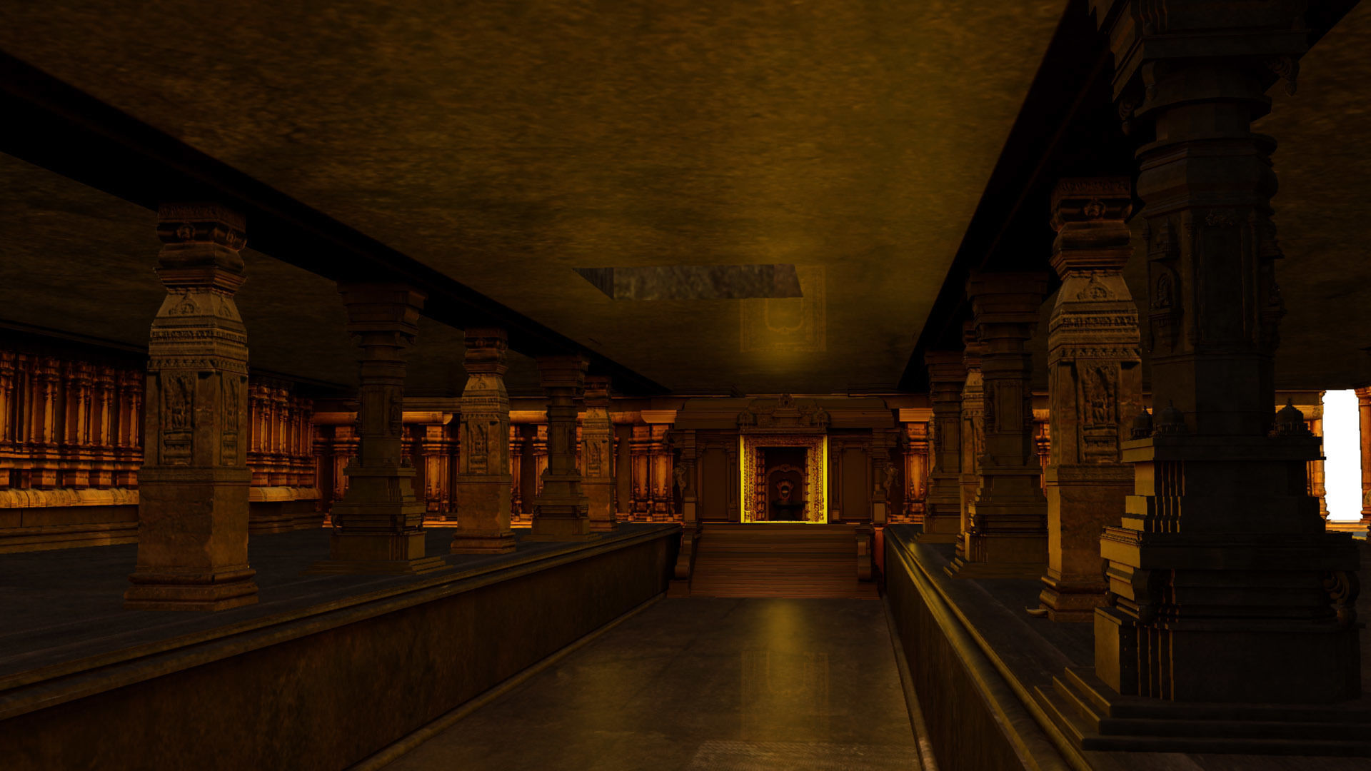 Lord Shiva temple interior 3D model | CGTrader