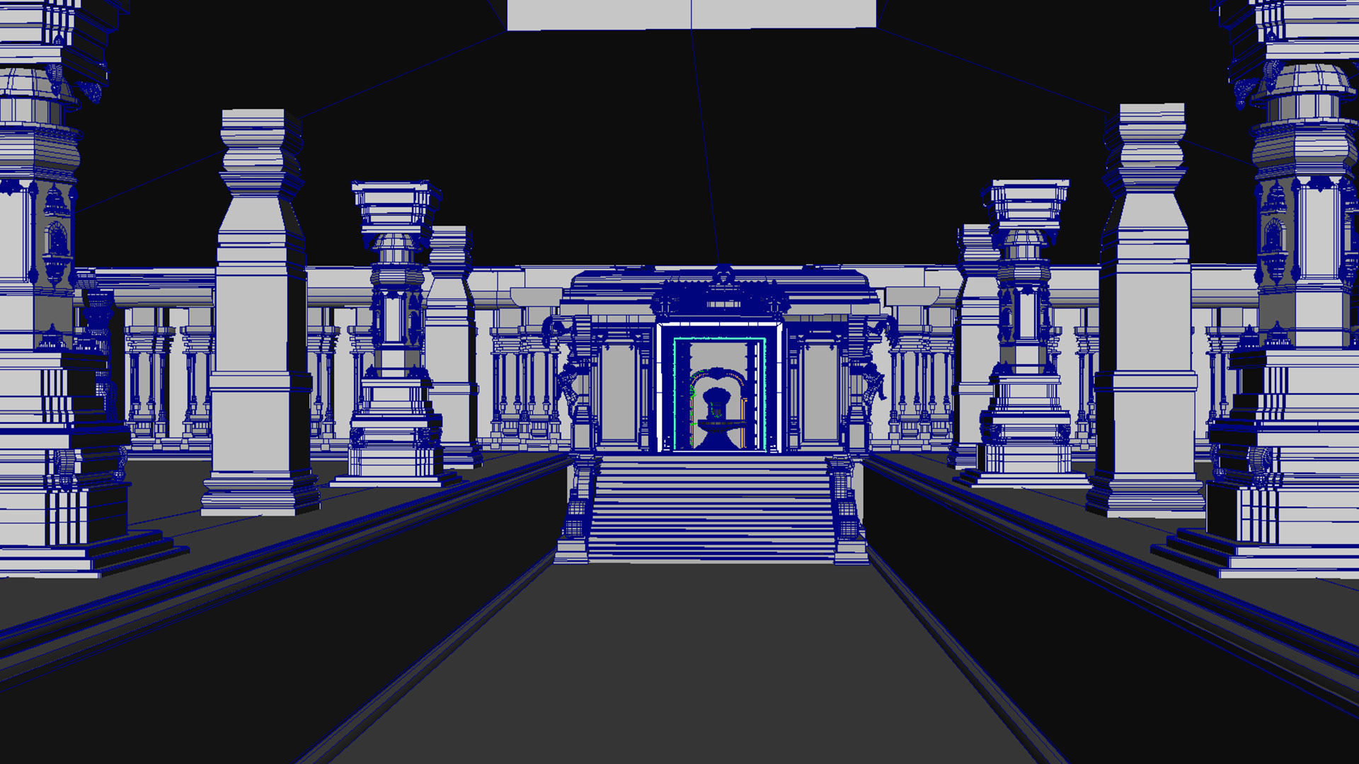 Lord Shiva temple interior 3D model | CGTrader