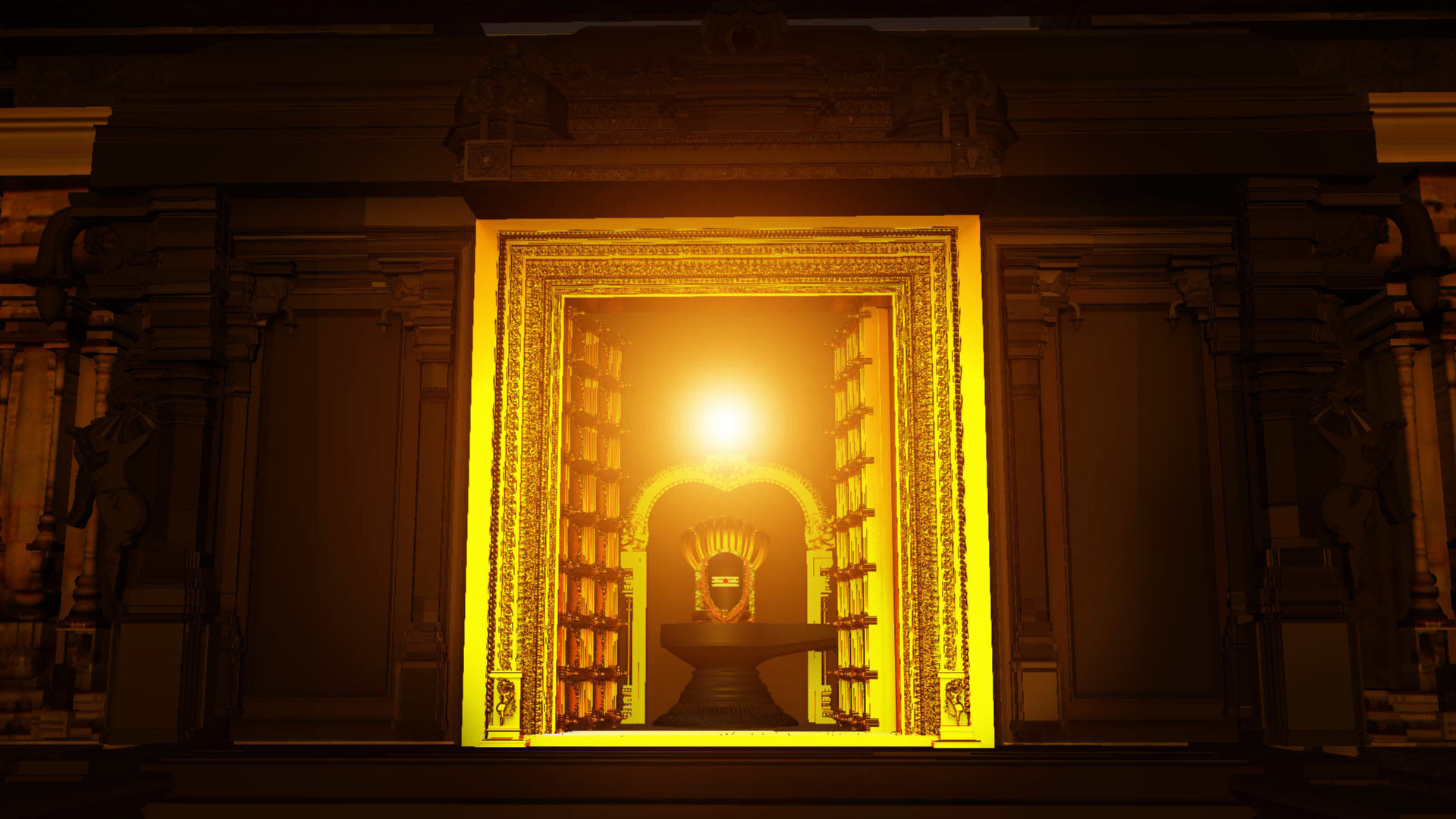 Lord Shiva temple interior 3D model | CGTrader