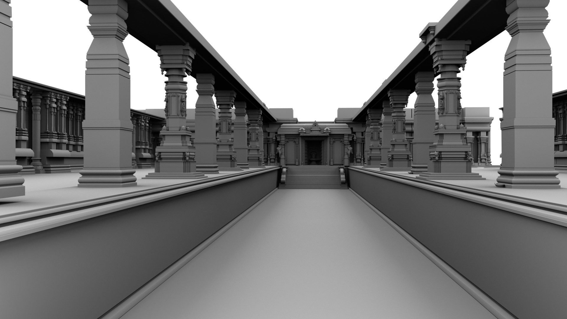 Lord Shiva temple interior 3D model | CGTrader