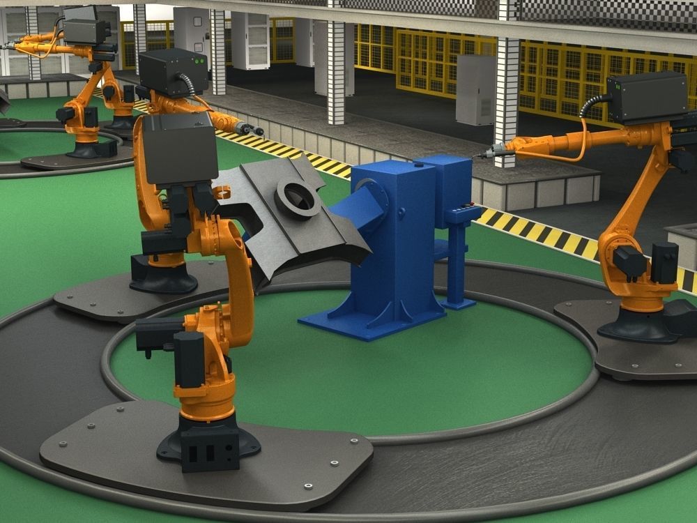Workshop Automatic Manipulator Equipment 3D model | CGTrader