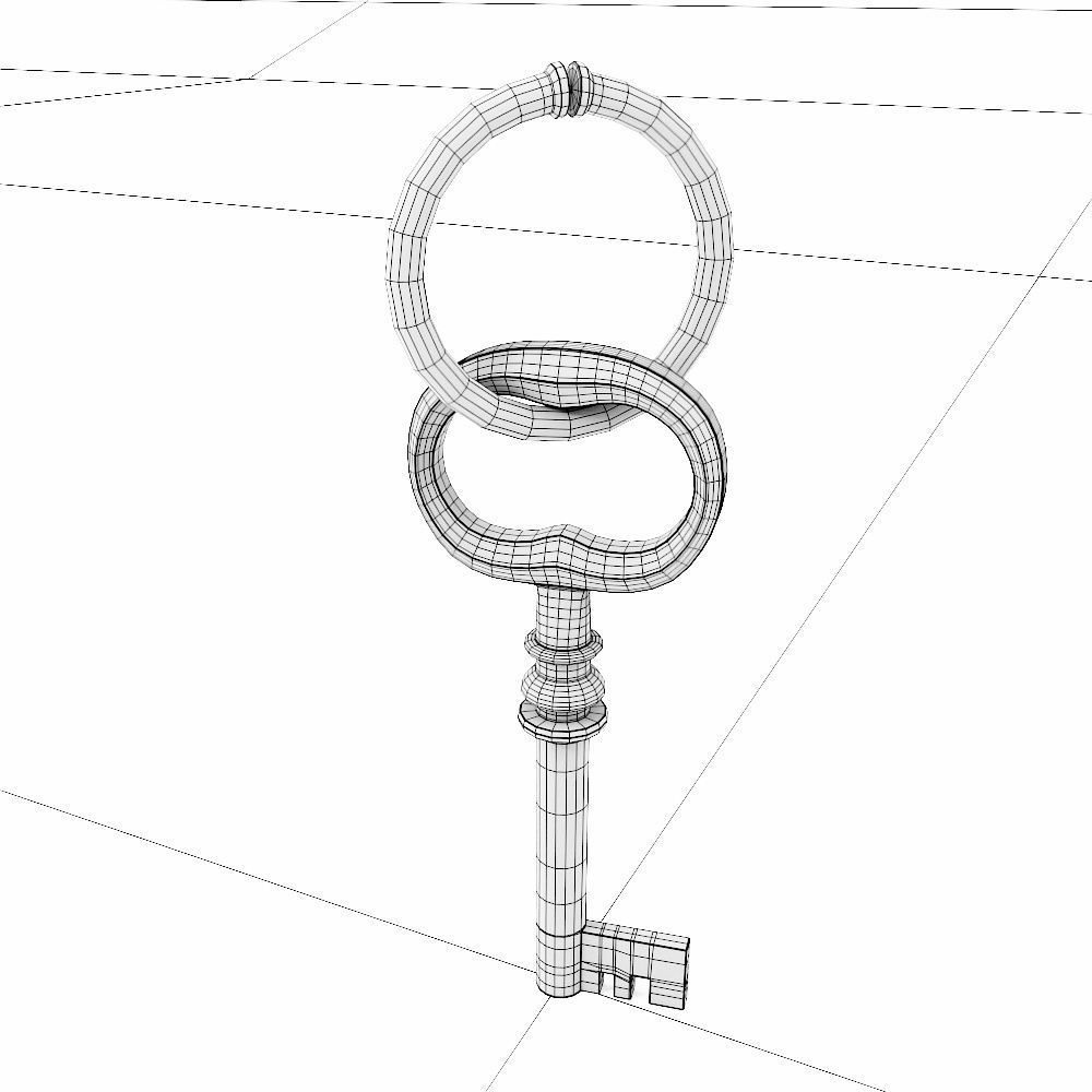 Old Key 3d model 3D model | CGTrader