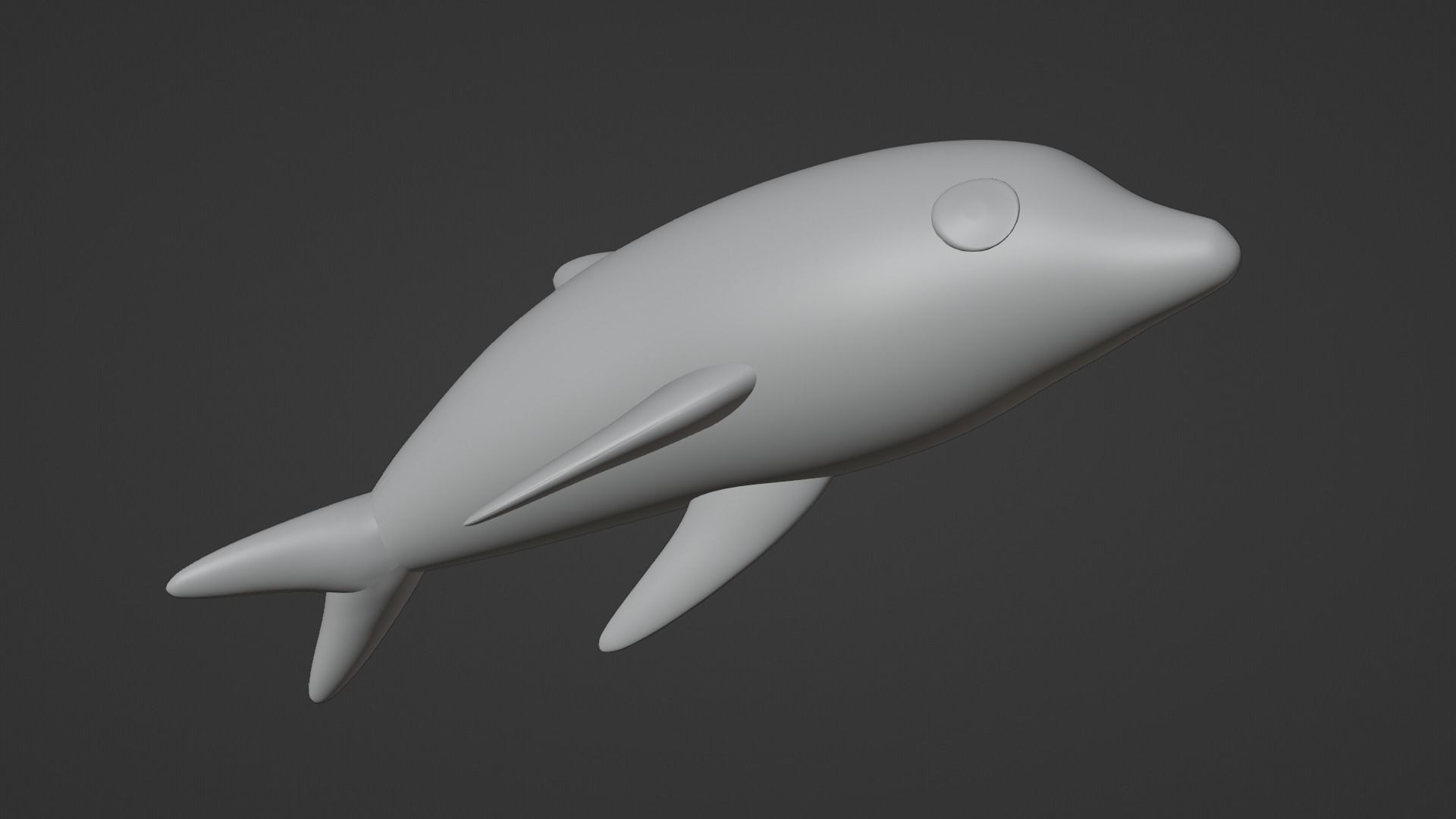 Inflatable dolphin blue 3D model | CGTrader