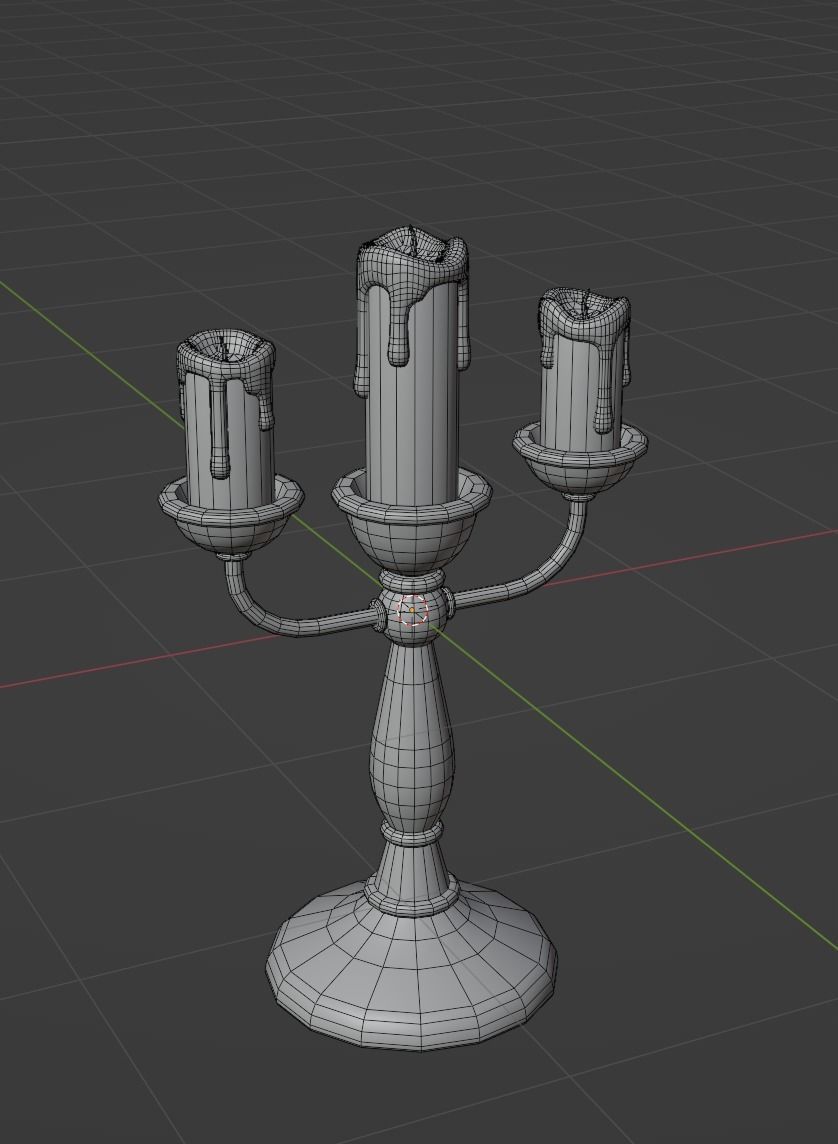 3D model Candles with textures VR / AR / low-poly | CGTrader