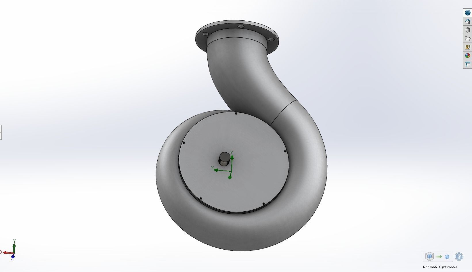 Centrifugal pump Solidworks 3D model rigged | CGTrader