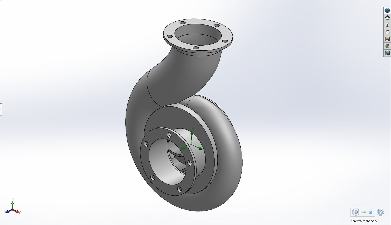 Centrifugal pump Solidworks 3D model rigged | CGTrader