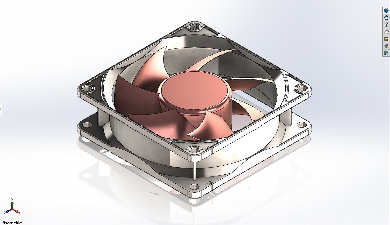 PC fan solidworks 3D model rigged | CGTrader