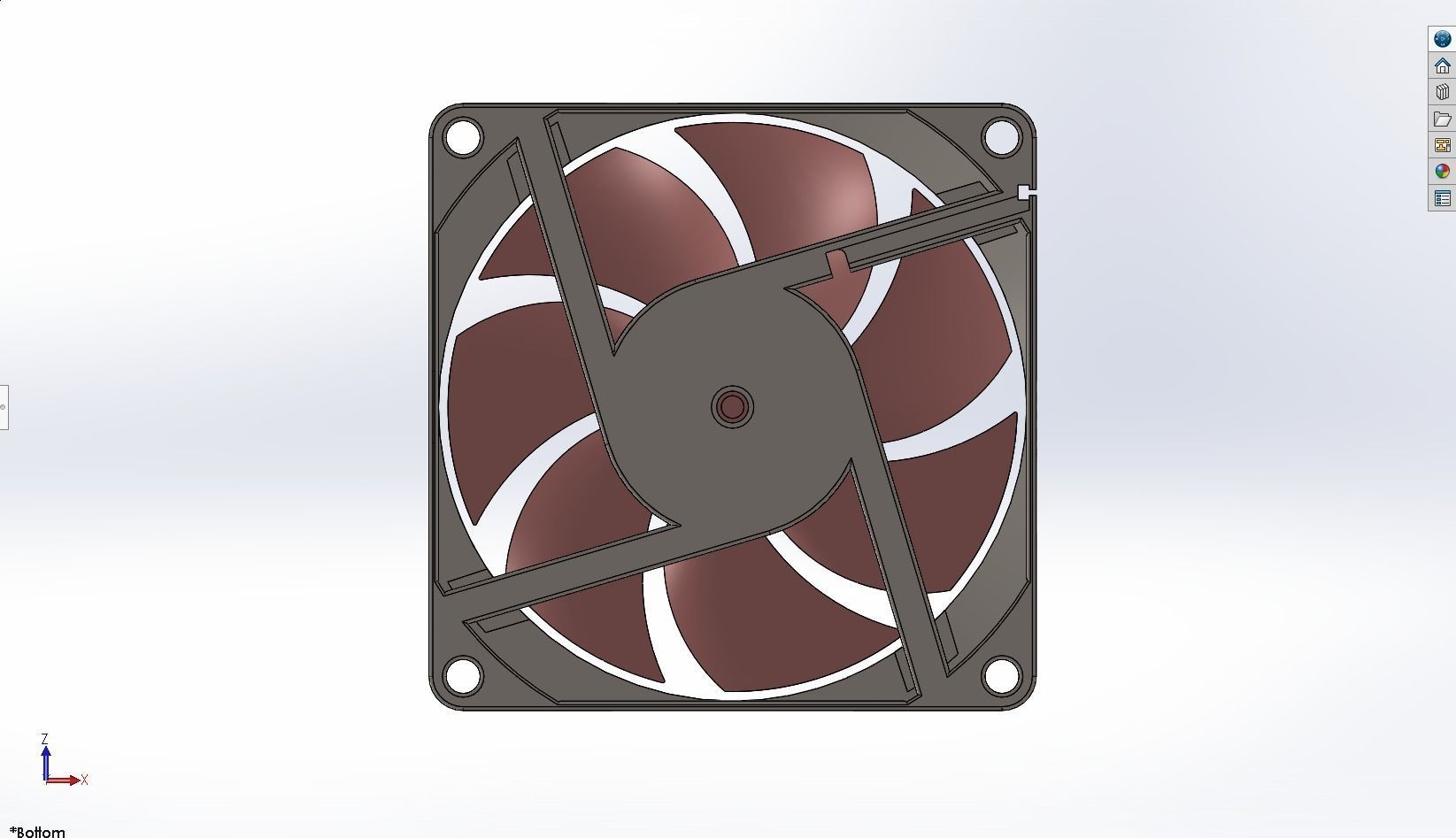 PC fan solidworks 3D model rigged | CGTrader
