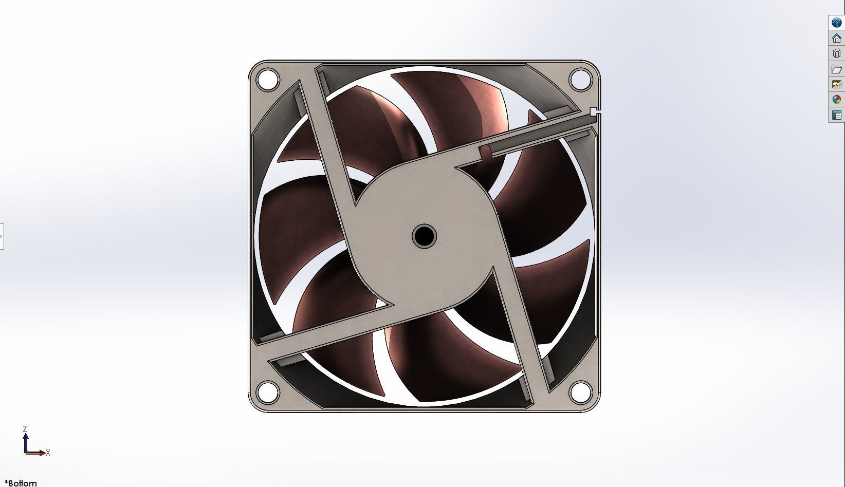 PC fan solidworks 3D model rigged | CGTrader