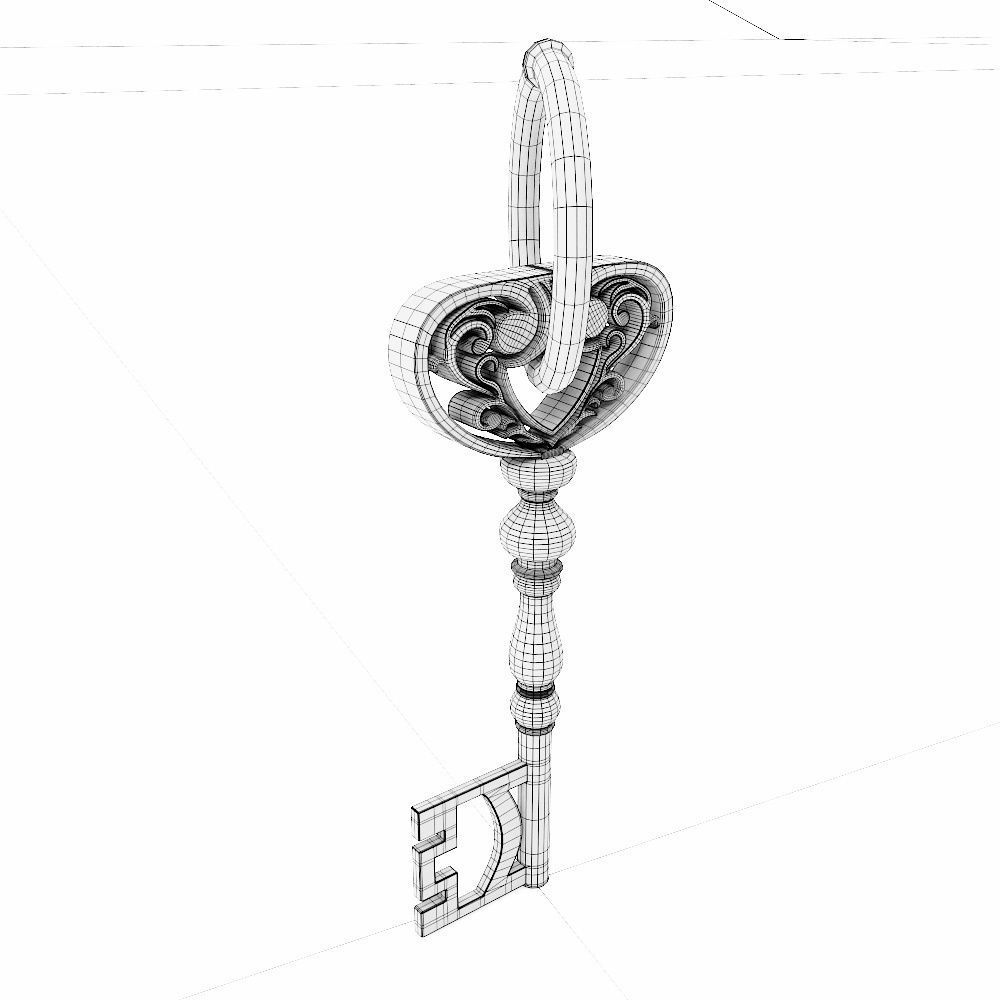 Door Key 3D model | CGTrader