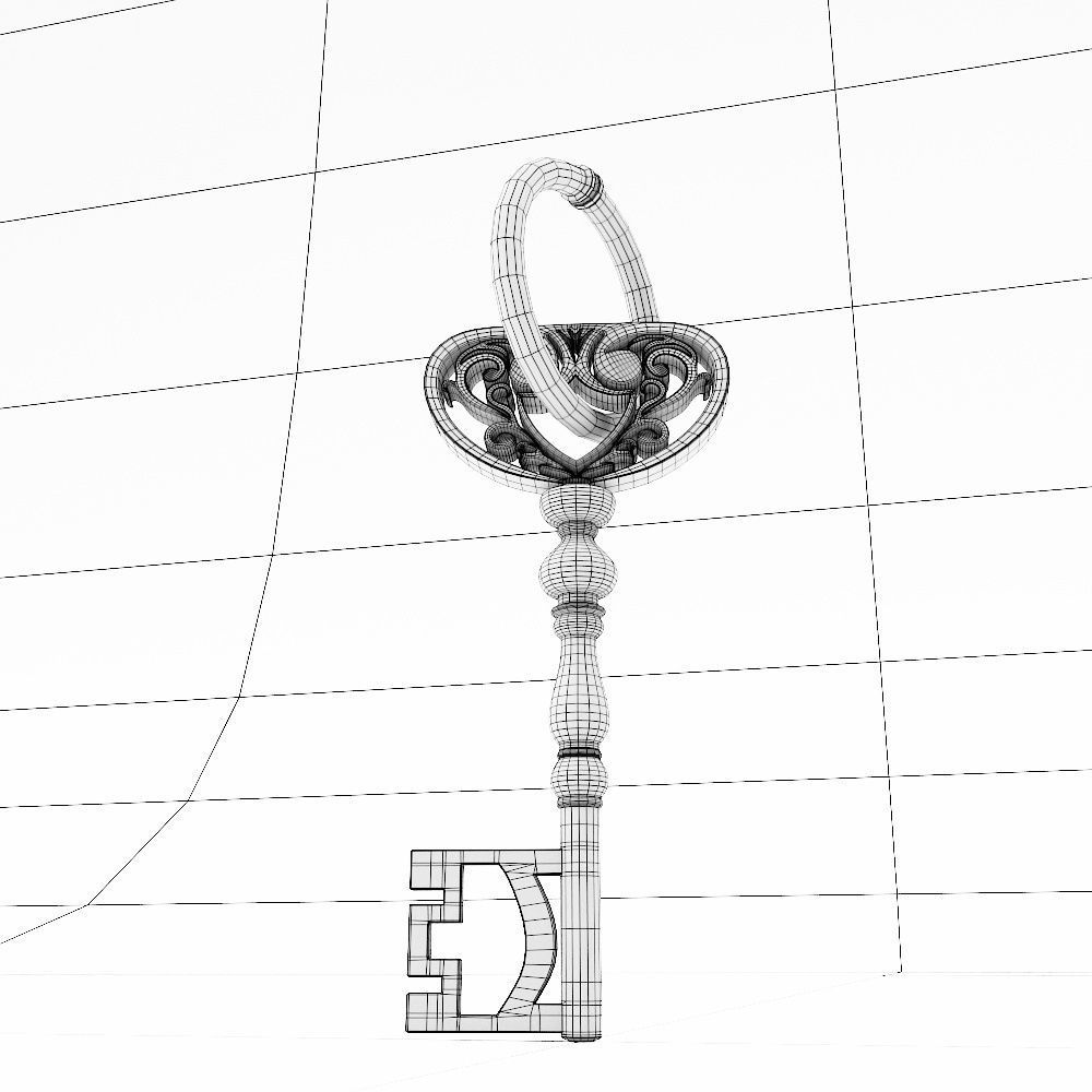 Door Key 3D model | CGTrader