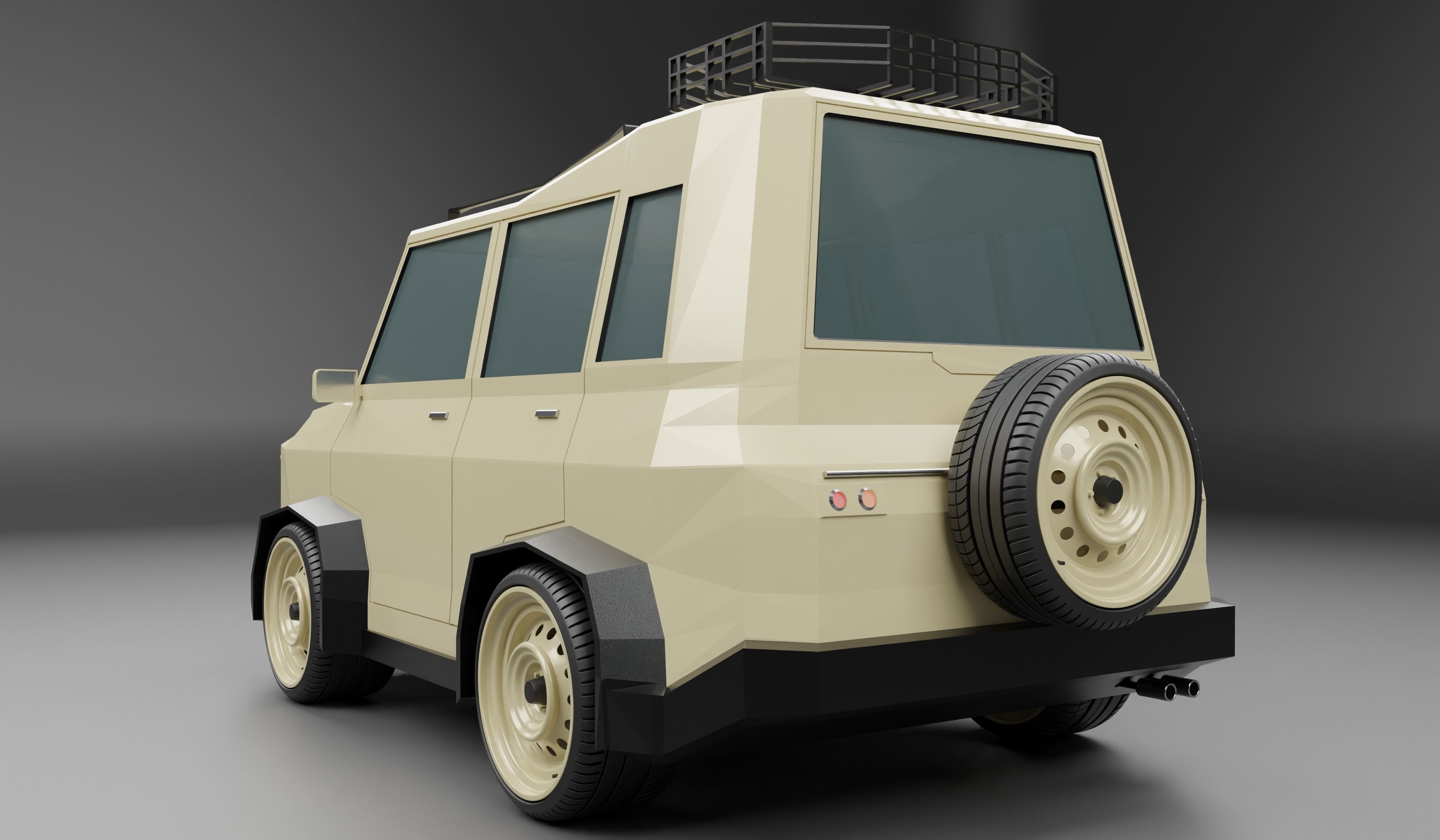 3D model Small SUV car low poly model VR / AR / low-poly | CGTrader