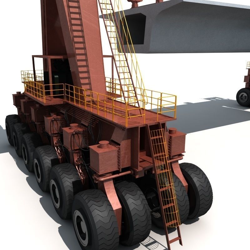 Wheeled beam lifter 3D model | CGTrader
