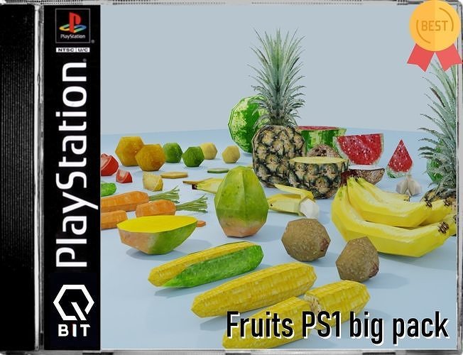 3D model FRUIT PS X stile big pack VR / AR / low-poly | CGTrader