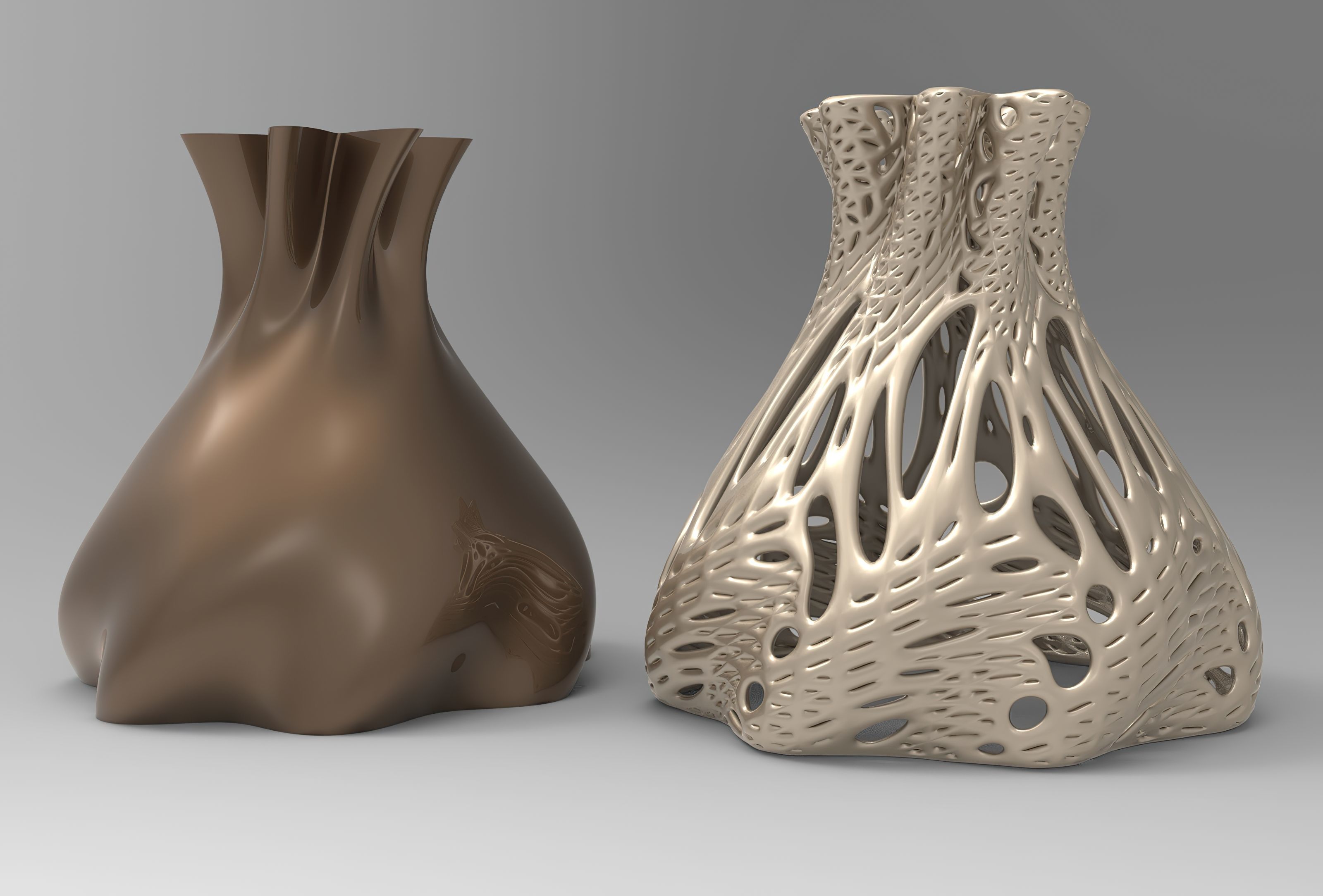 Vase Voronoi 1 3D model 3D printable | CGTrader
