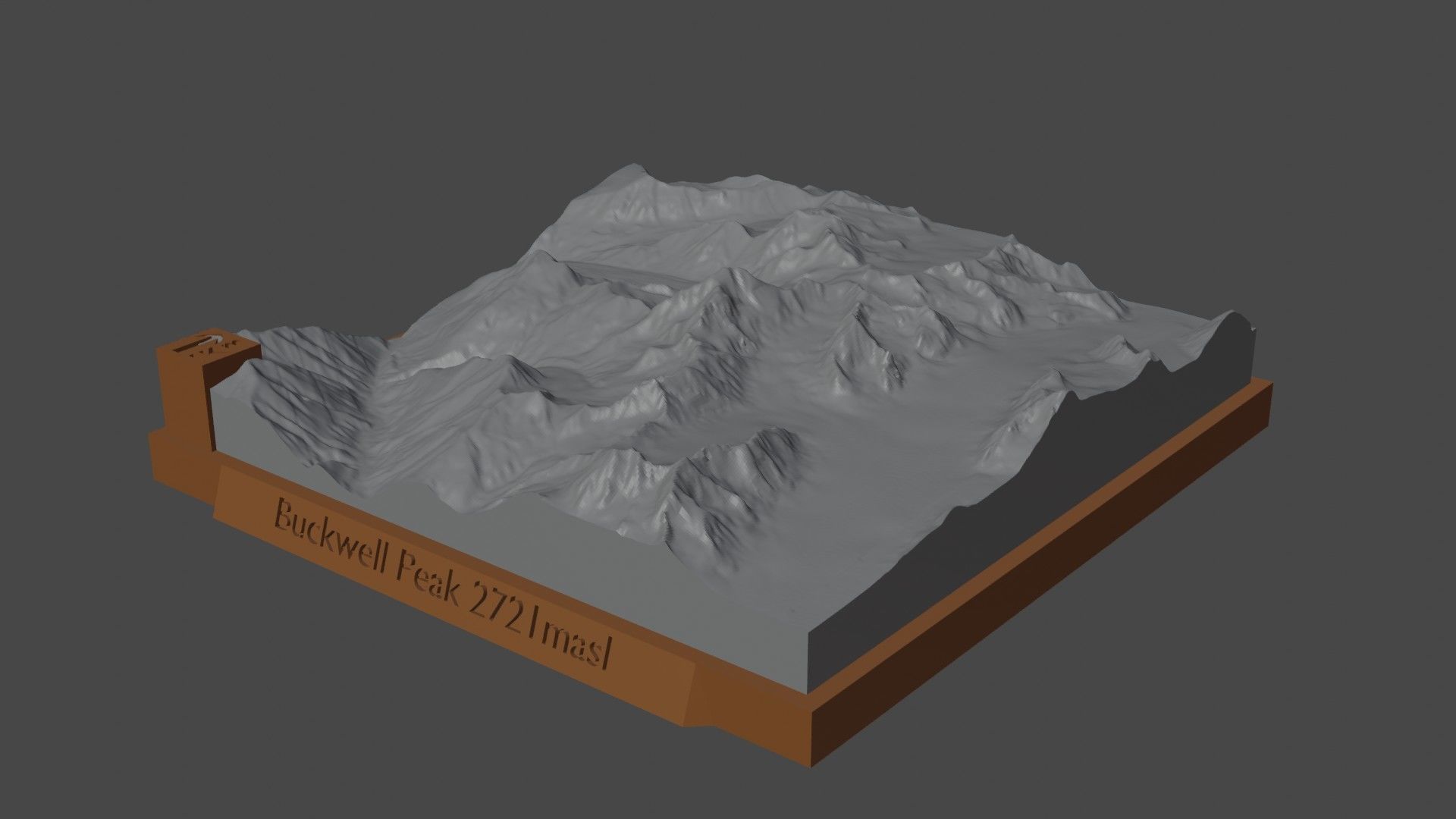 Buckwell Peak 3D model 3D printable | CGTrader