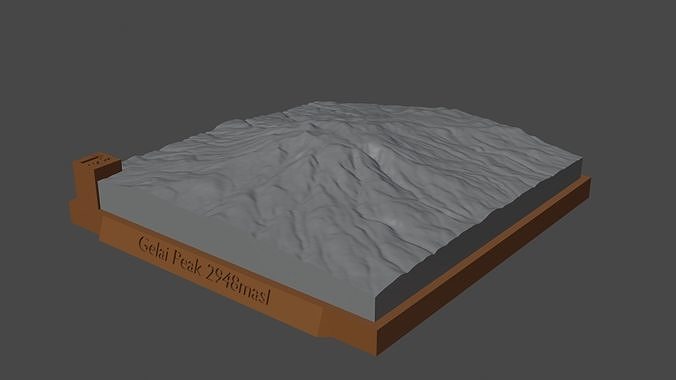 Gelai Peak 3D model 3D printable | CGTrader