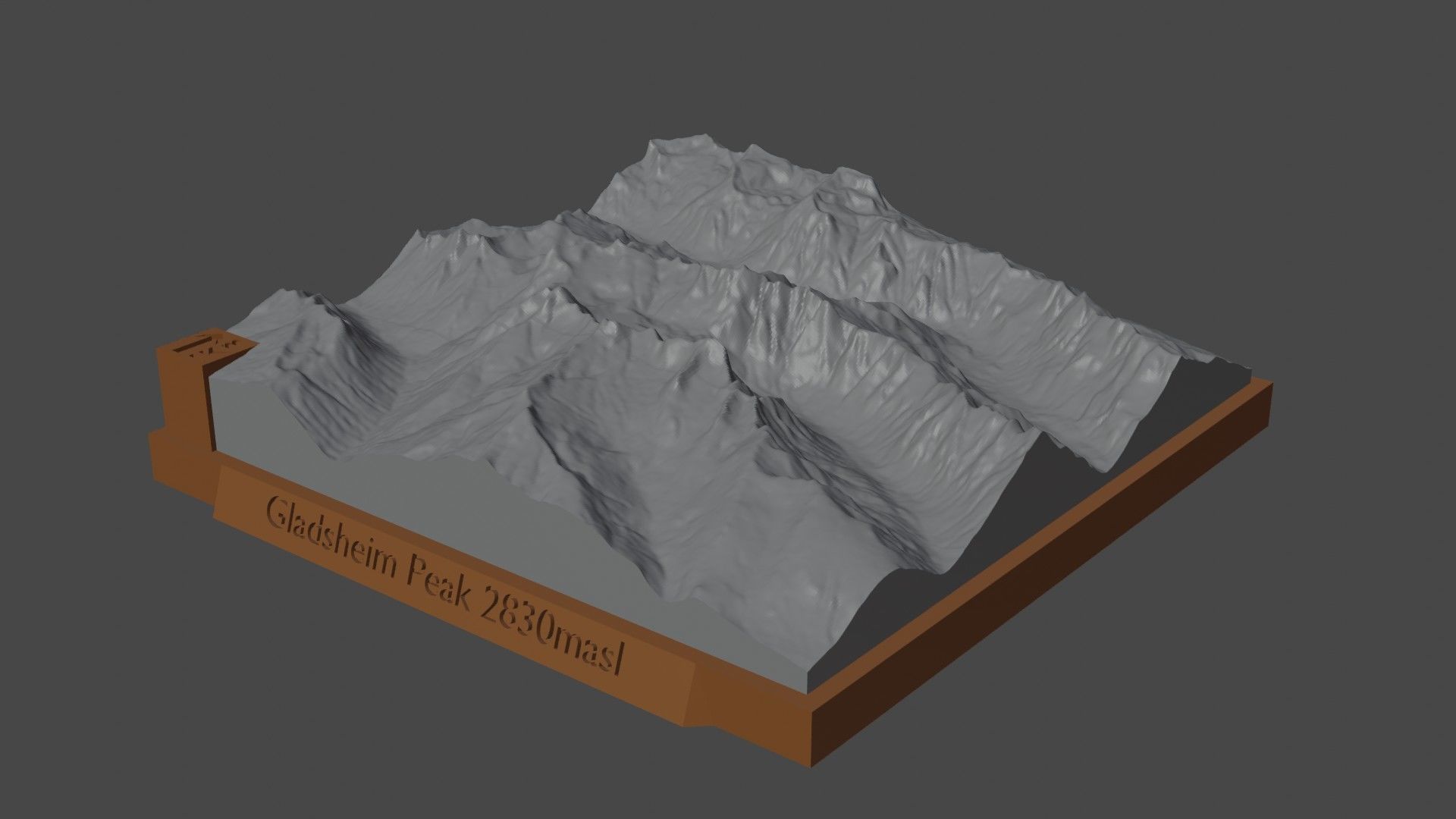 Gladsheim Peak 3D model 3D printable | CGTrader