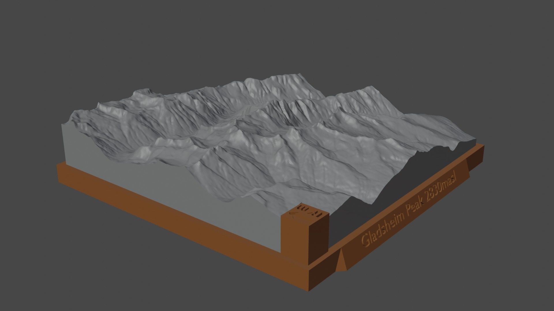 Gladsheim Peak 3D model 3D printable | CGTrader