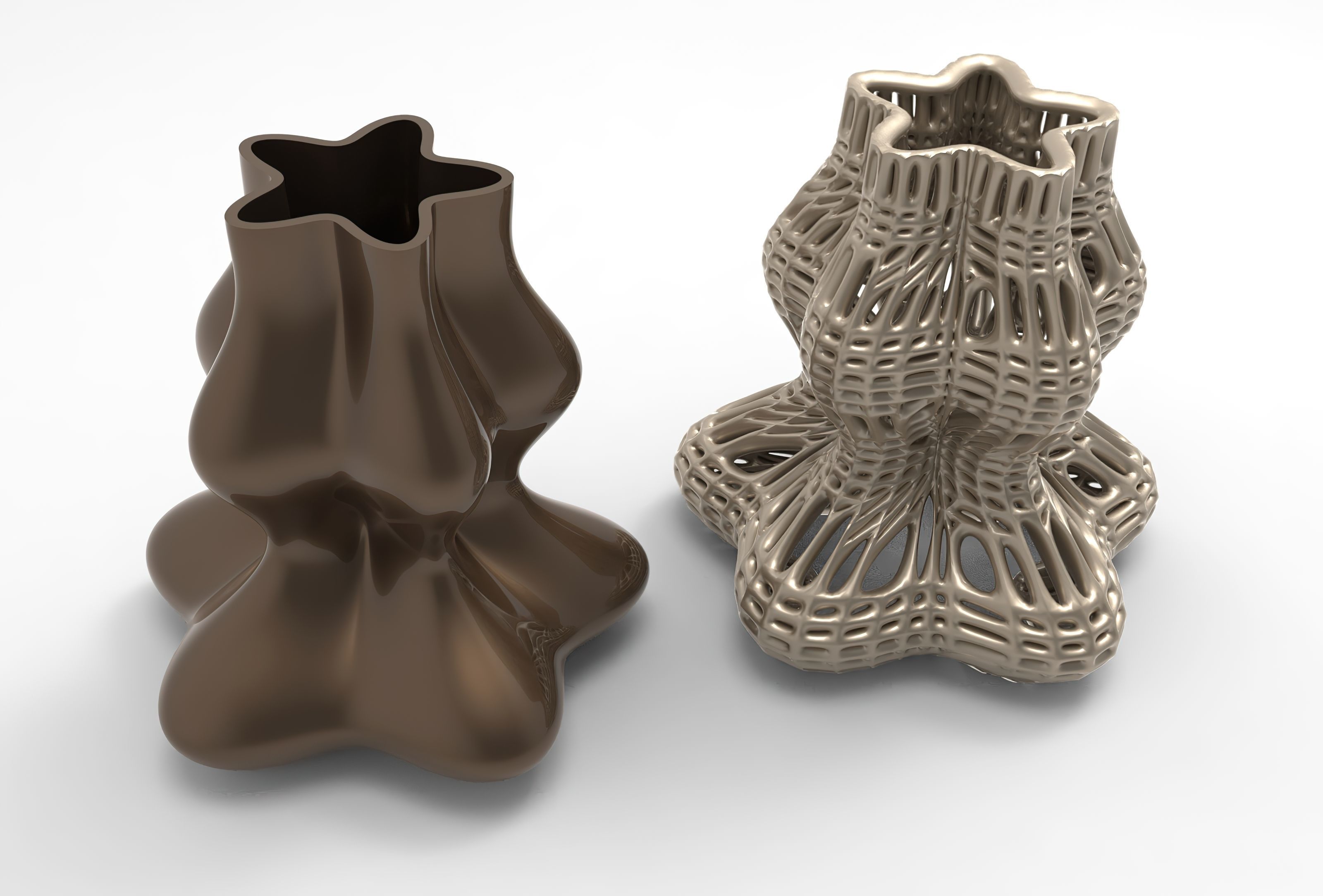 Vase Voronoi 3 3D model 3D printable | CGTrader